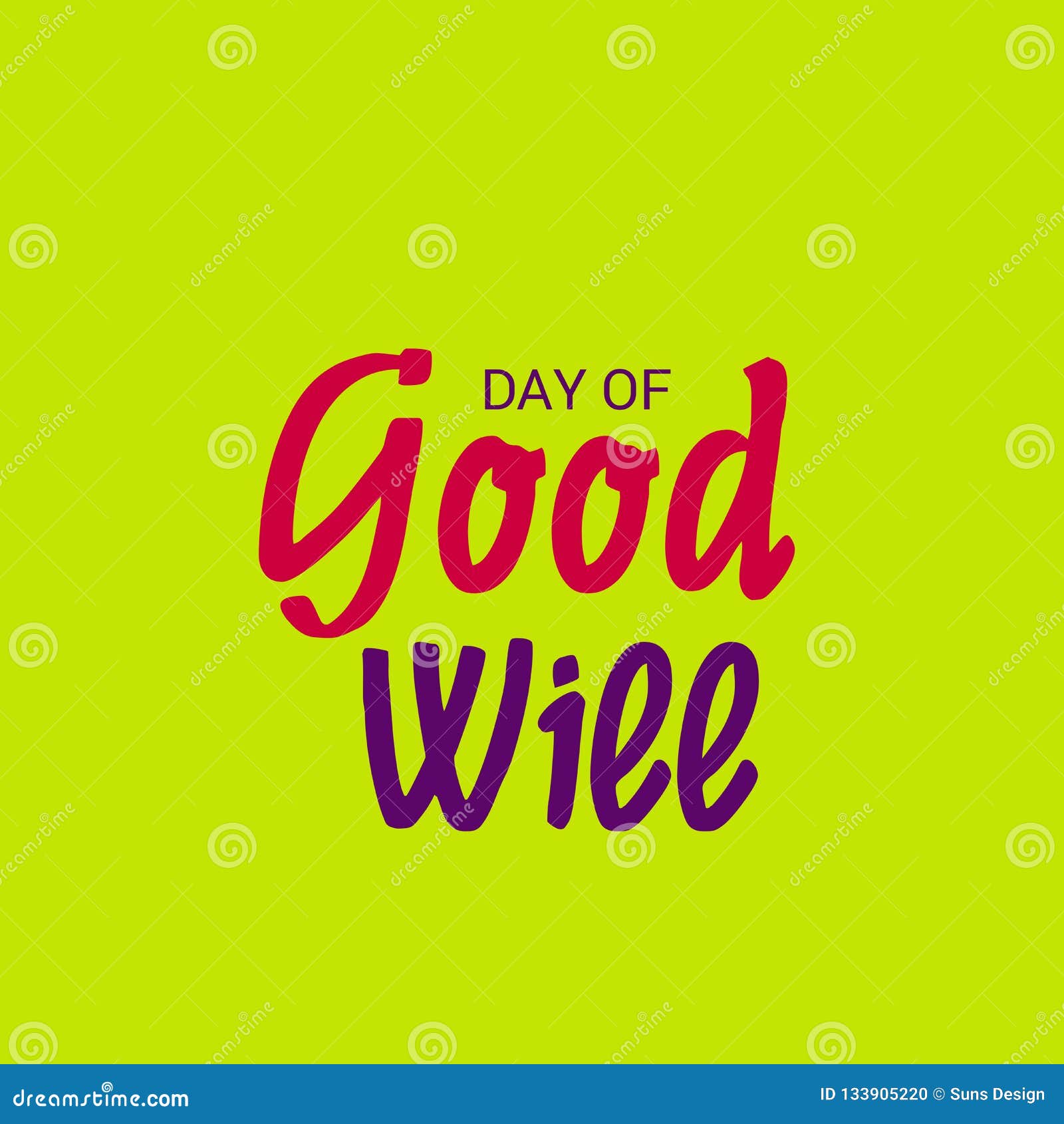 Day of Good Will. stock illustration. Illustration of advertisement ...