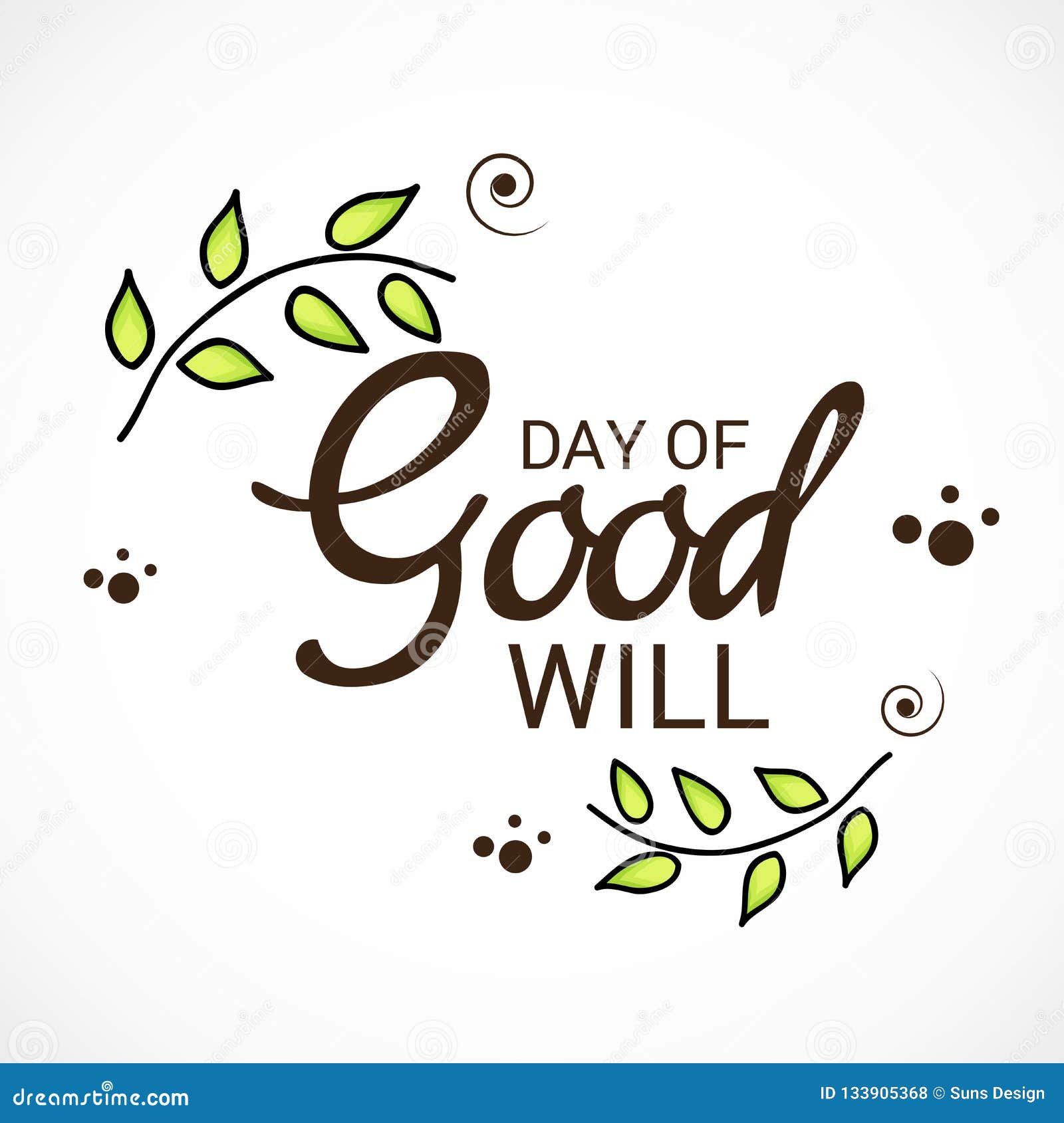Day of Good Will. stock illustration. Illustration of positive - 133905368