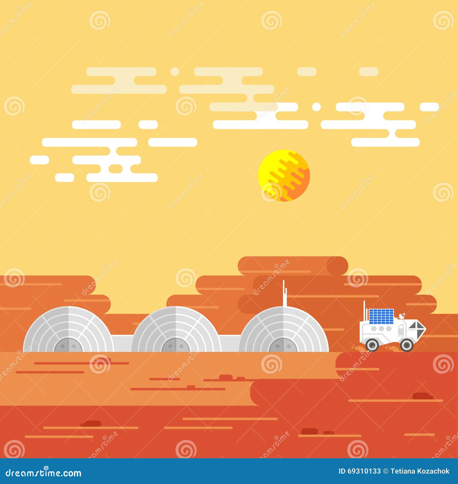 Vector Daytime Cartoon Clouds Frame | CartoonDealer.com #83976594