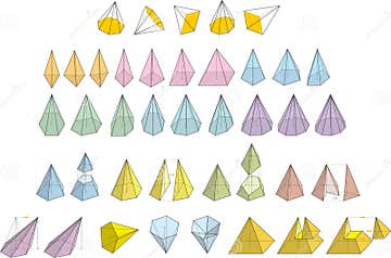 Pyramid shapes stock vector. Illustration of science - 191917957