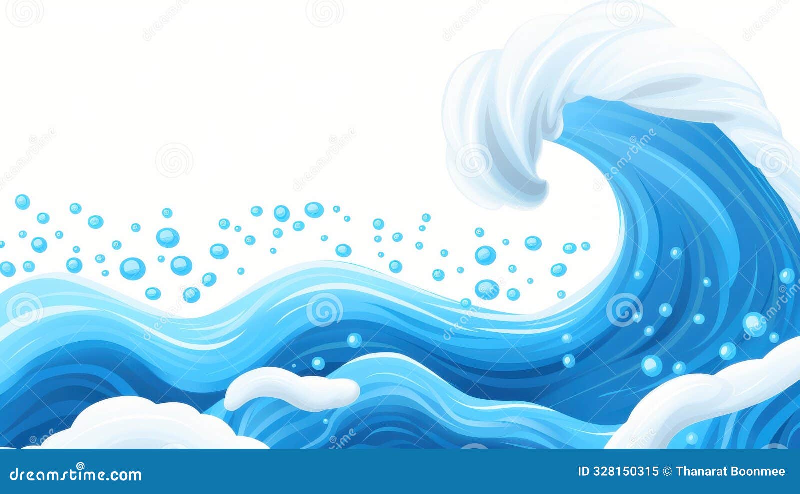 Vector Illustration Of Bath Foam On A Clean Background With Shampoo ...