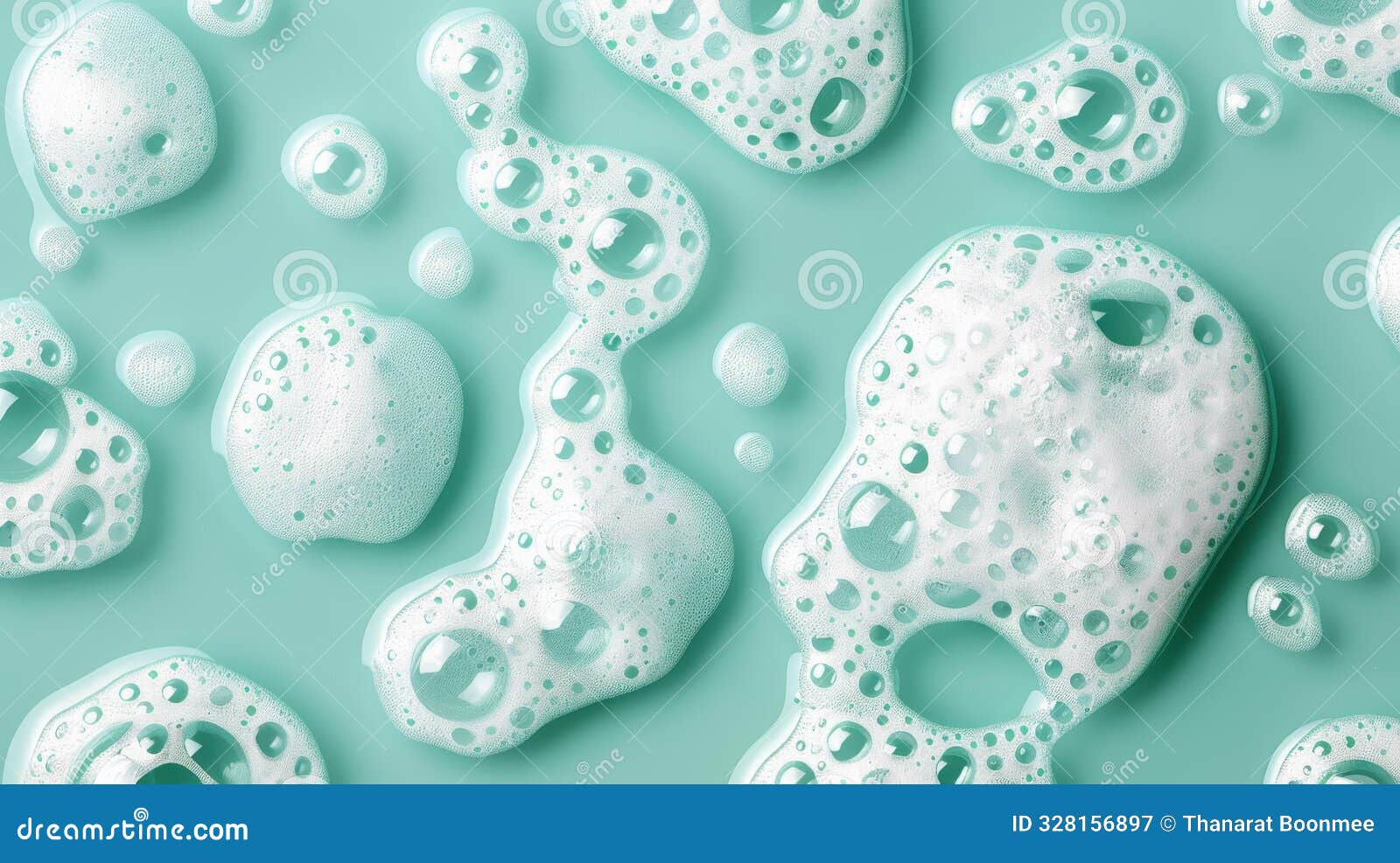 Sparkling Shampoo And Bath Lather Vector Illustration.Bath Foam ...