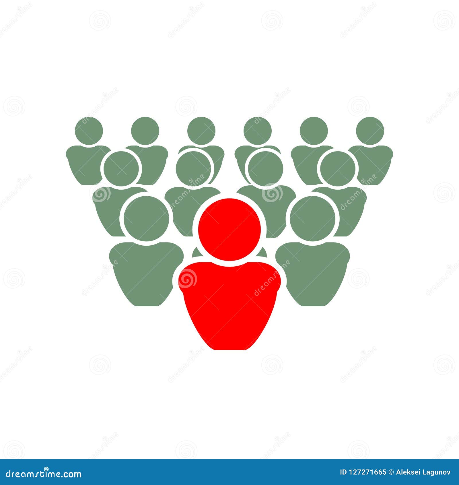 Different. Leader Idea Selected Conceptuals. Cartoon Vector ... Different. Leader Idea Selected Conceptuals. Cartoon Vector ...