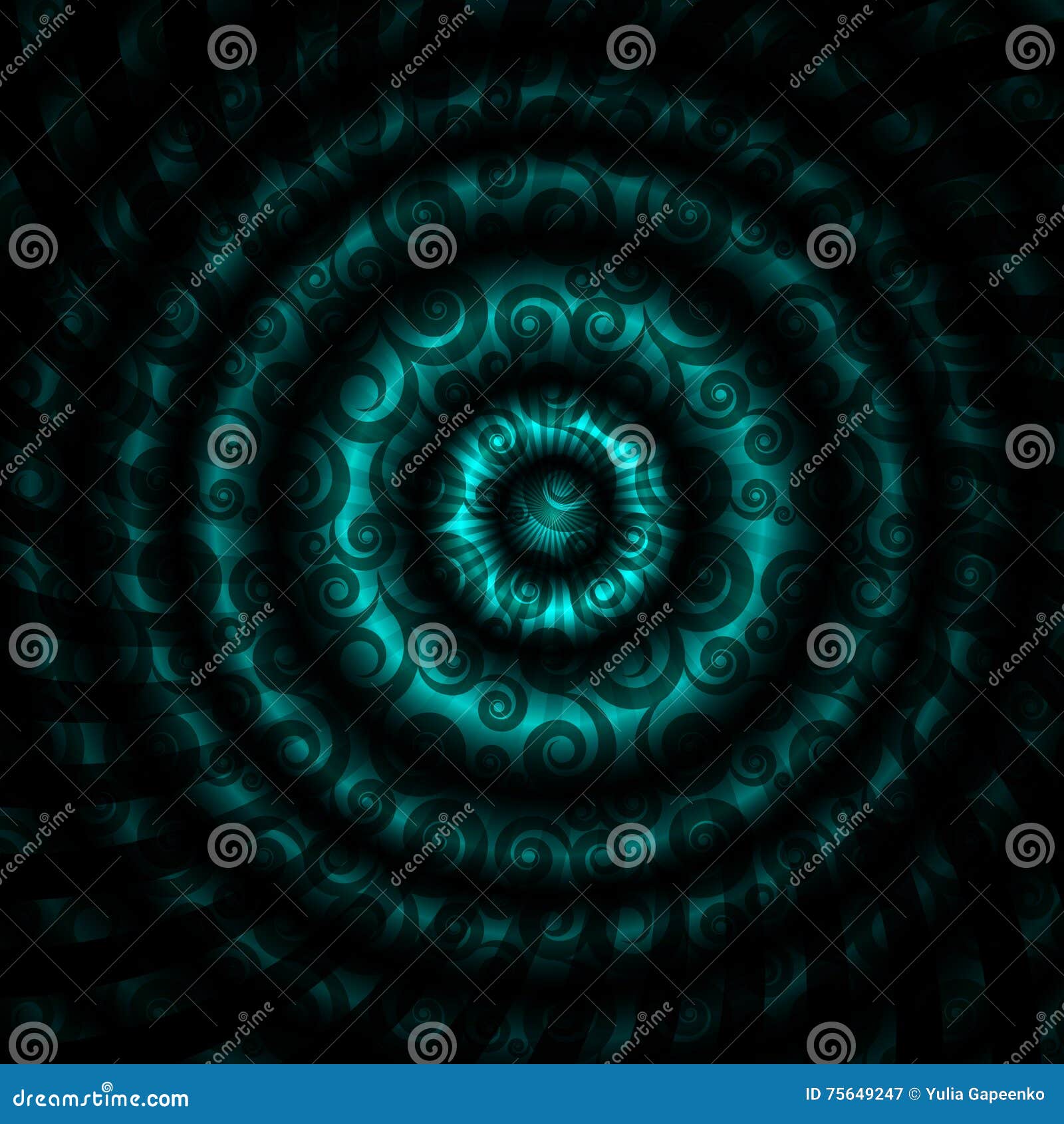 Vector Illustration of Beautiful Abstract Hypnotic Background Stock ...