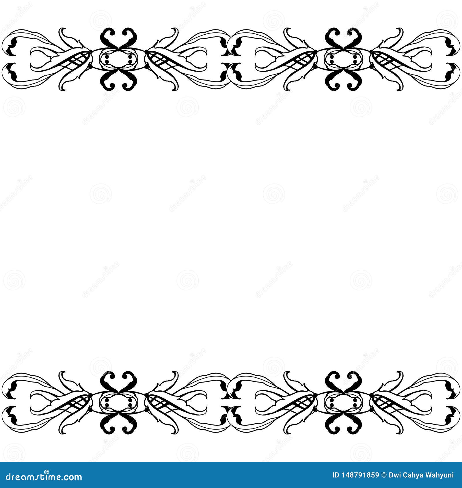 Vector Illustration Beautiful Design Flower Frame for Poster Stock ...