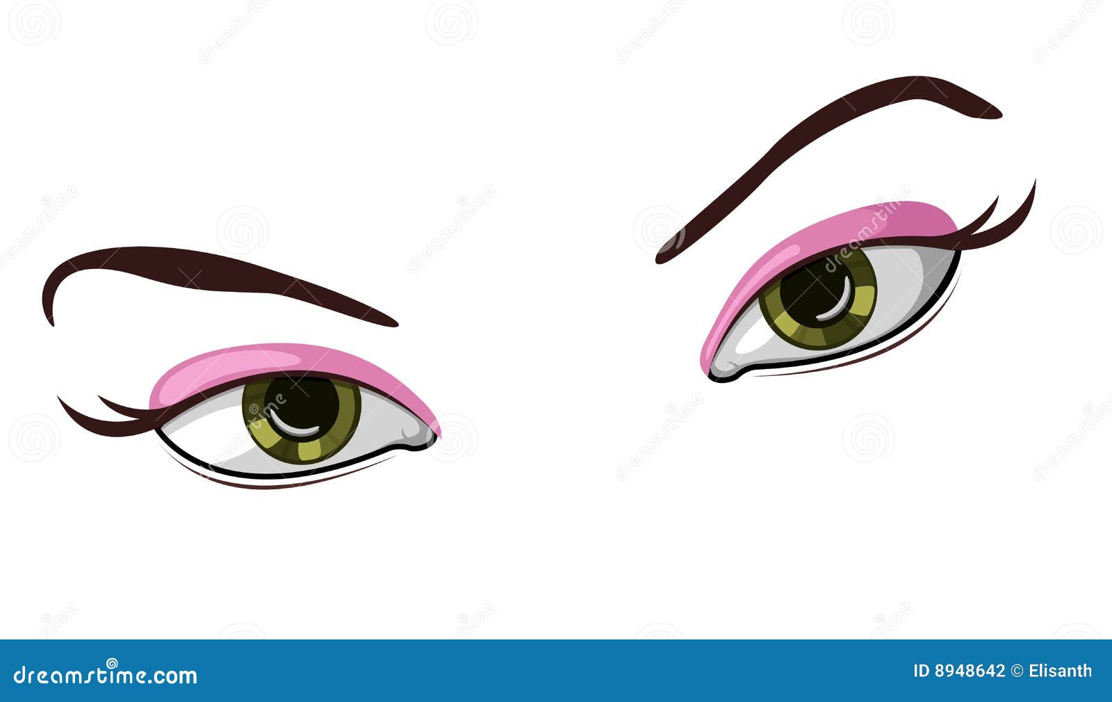 Vector Illustration of Beautiful Eyes Stock Vector - Illustration of ...