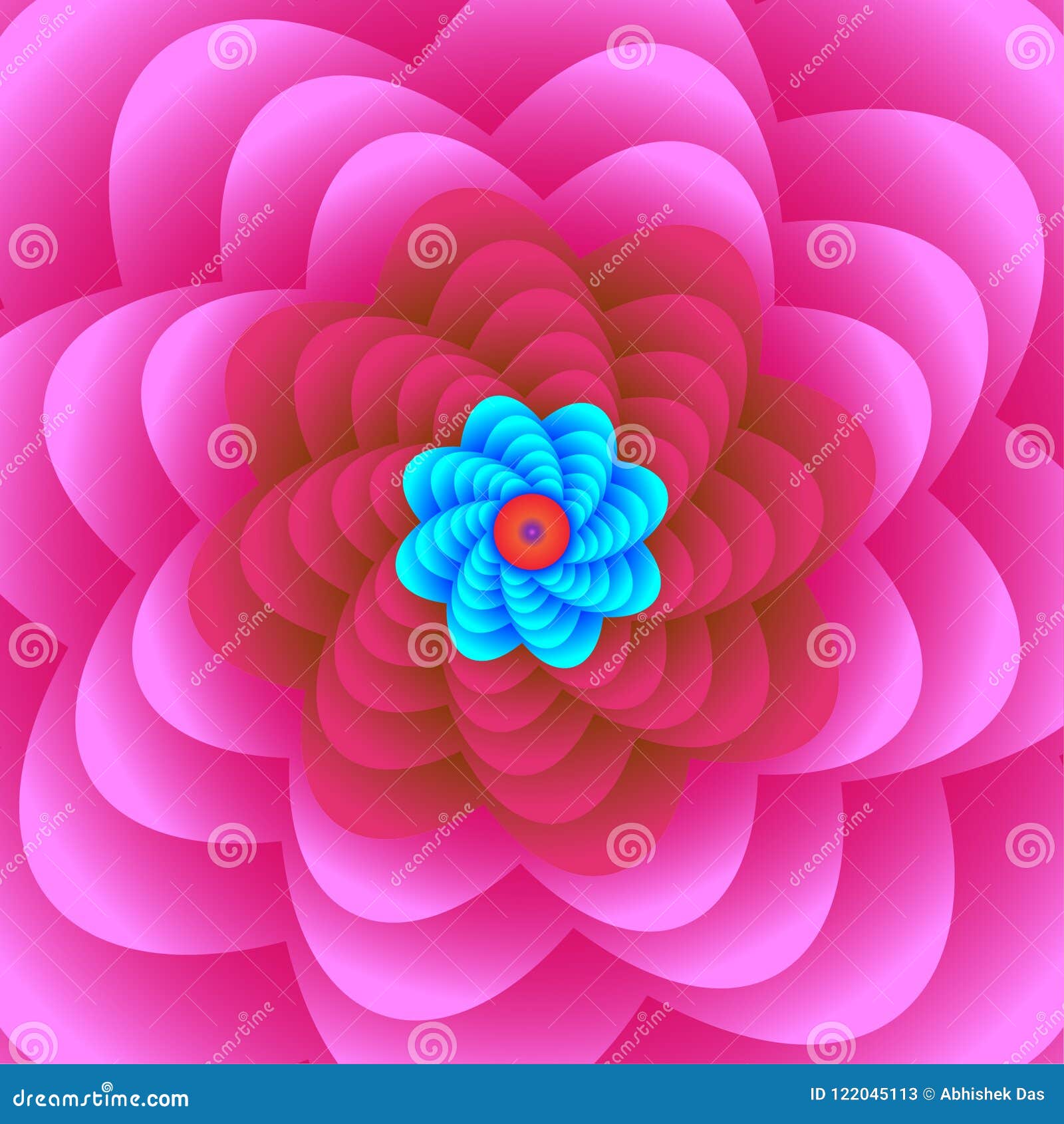 Vector Illustration of a Beautiful Pink Floral Design Pattern Stock ...
