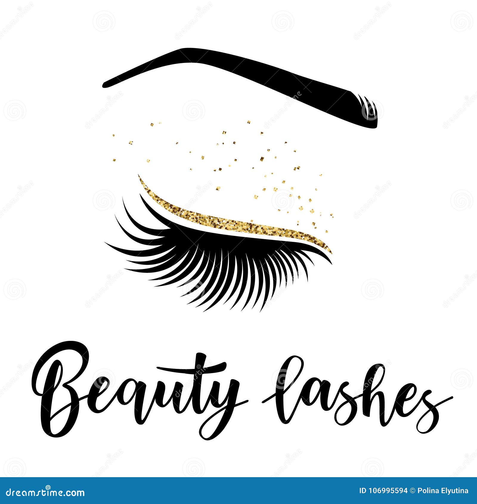Vector Illustration Of Beauty Lashes Stock Vector - Illustration of ...