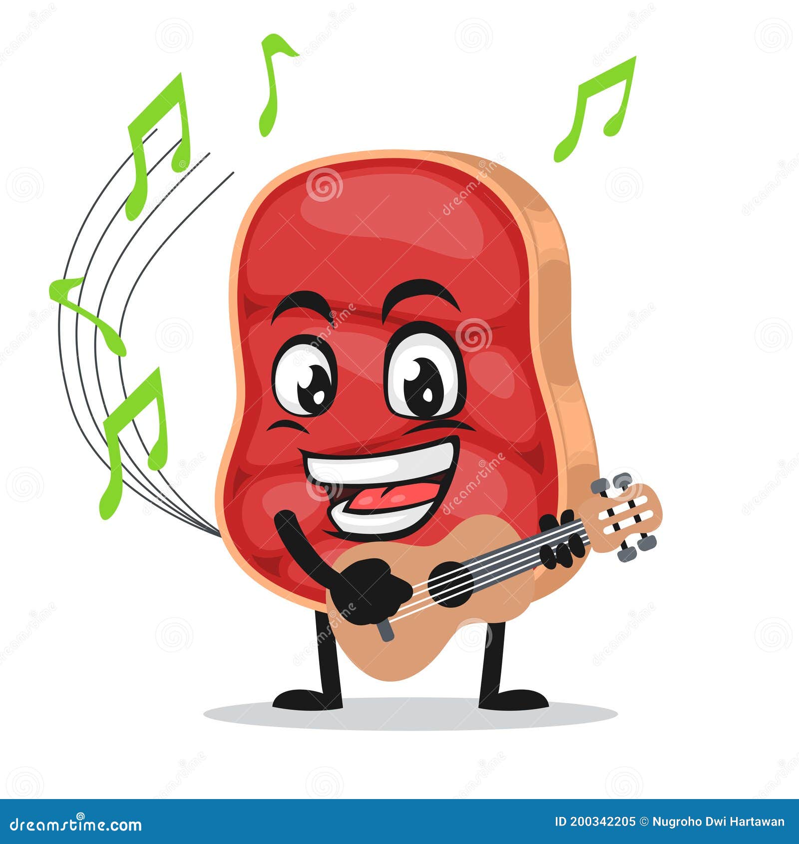 Vector Illustration of Beef Character or Mascot Stock Vector ...