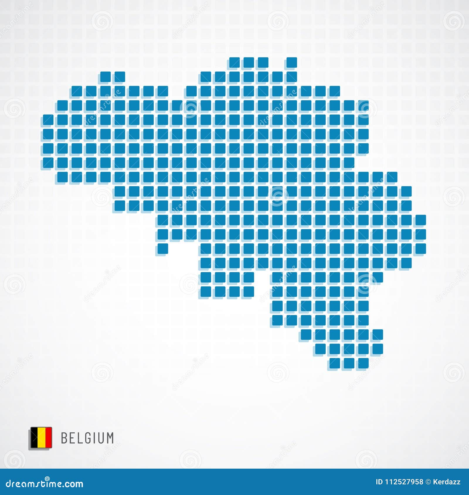 Belgium map and flag icon stock vector. Illustration of graphic - 112527958