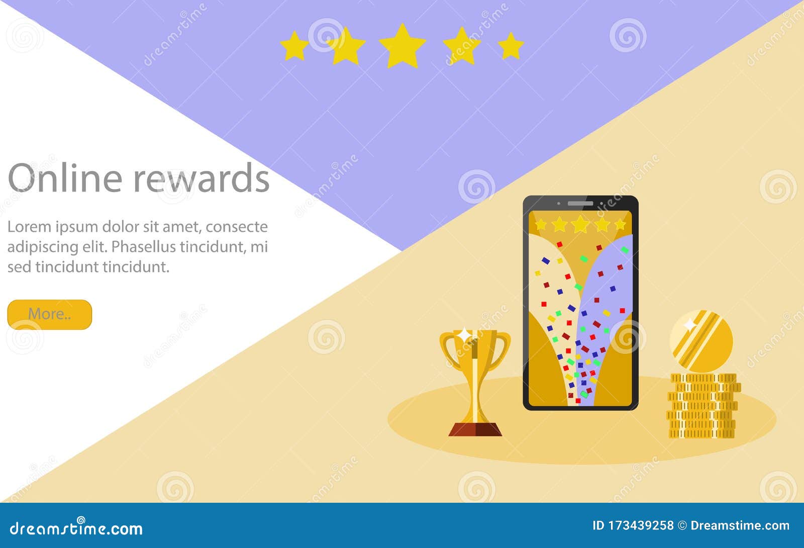 Vector Illustration. the Score of Five Points Stock Vector ...