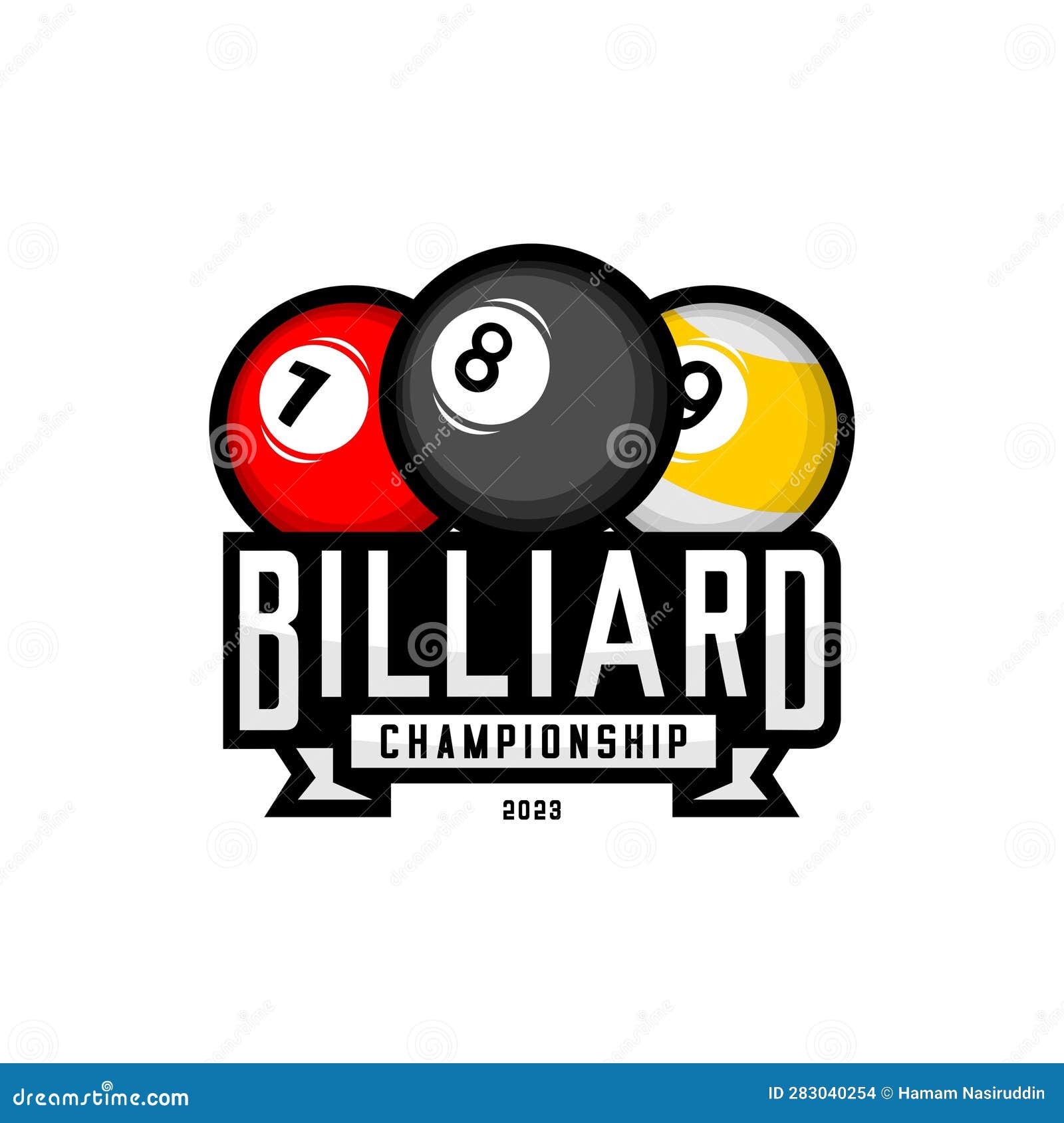 Billiard ball vector stock vector. Illustration of graphic - 283040254