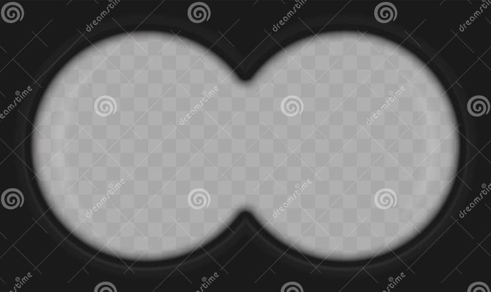 Illustration of Binoculars Point of View Overlay Template Stock Vector ...