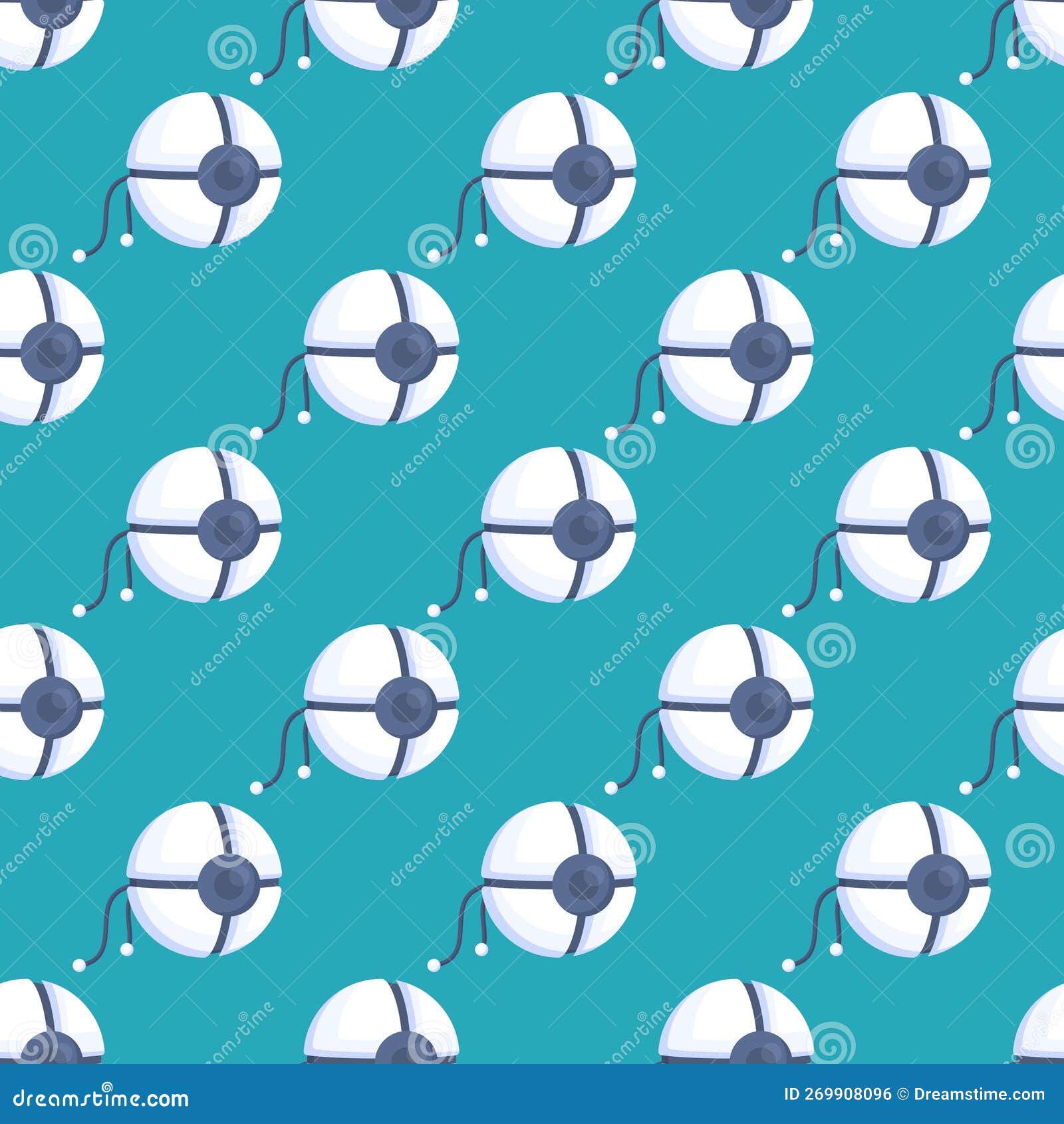 Vector Illustration of Bionic Eyes Pattern. Stock Vector - Illustration ...