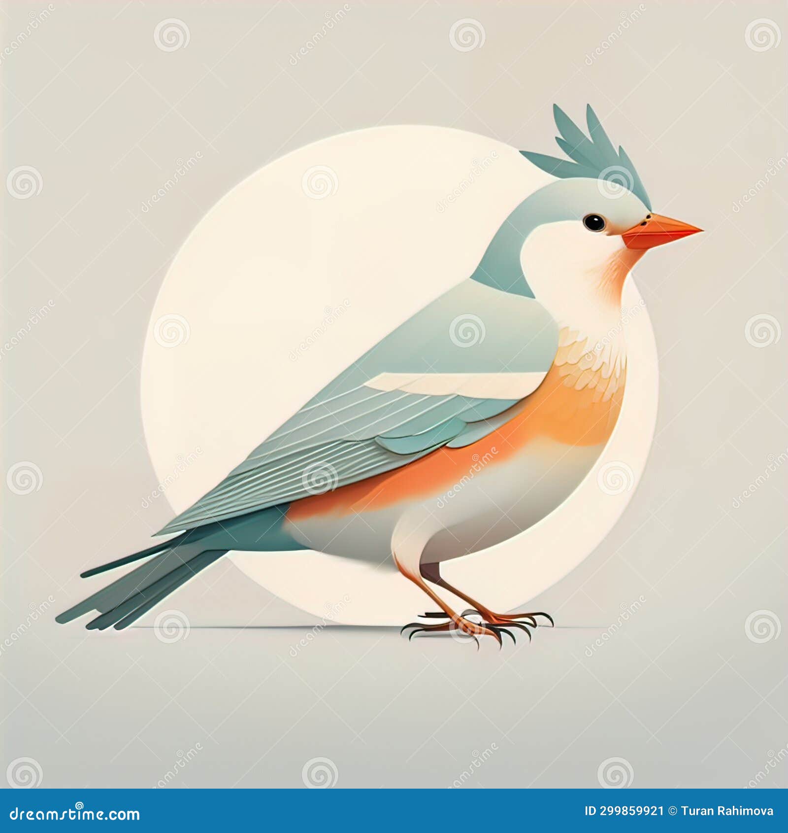Vector Illustration of a Bird. Vector Illustration in Cartoon Style ...