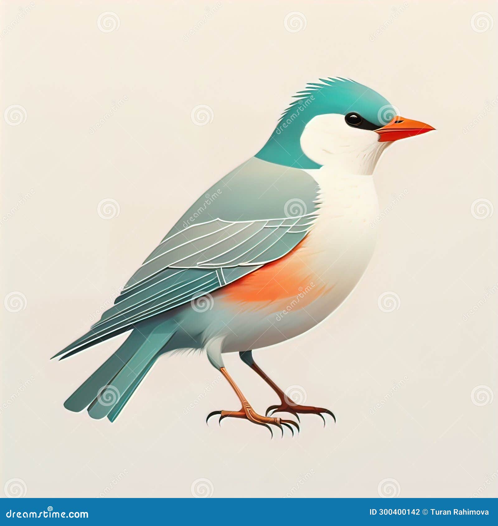 Vector Illustration of a Bird. Vector Illustration in Cartoon Style ...