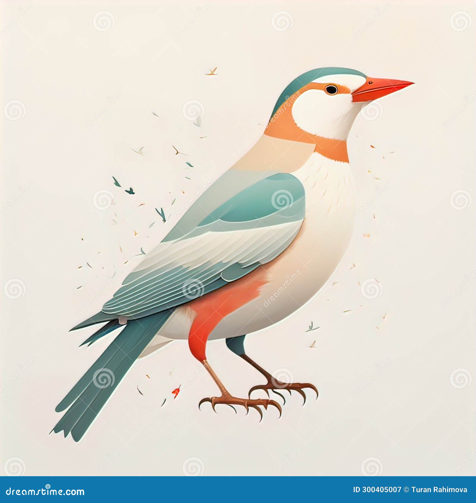 Vector Illustration of a Bird. Vector Illustration in Cartoon Style ...