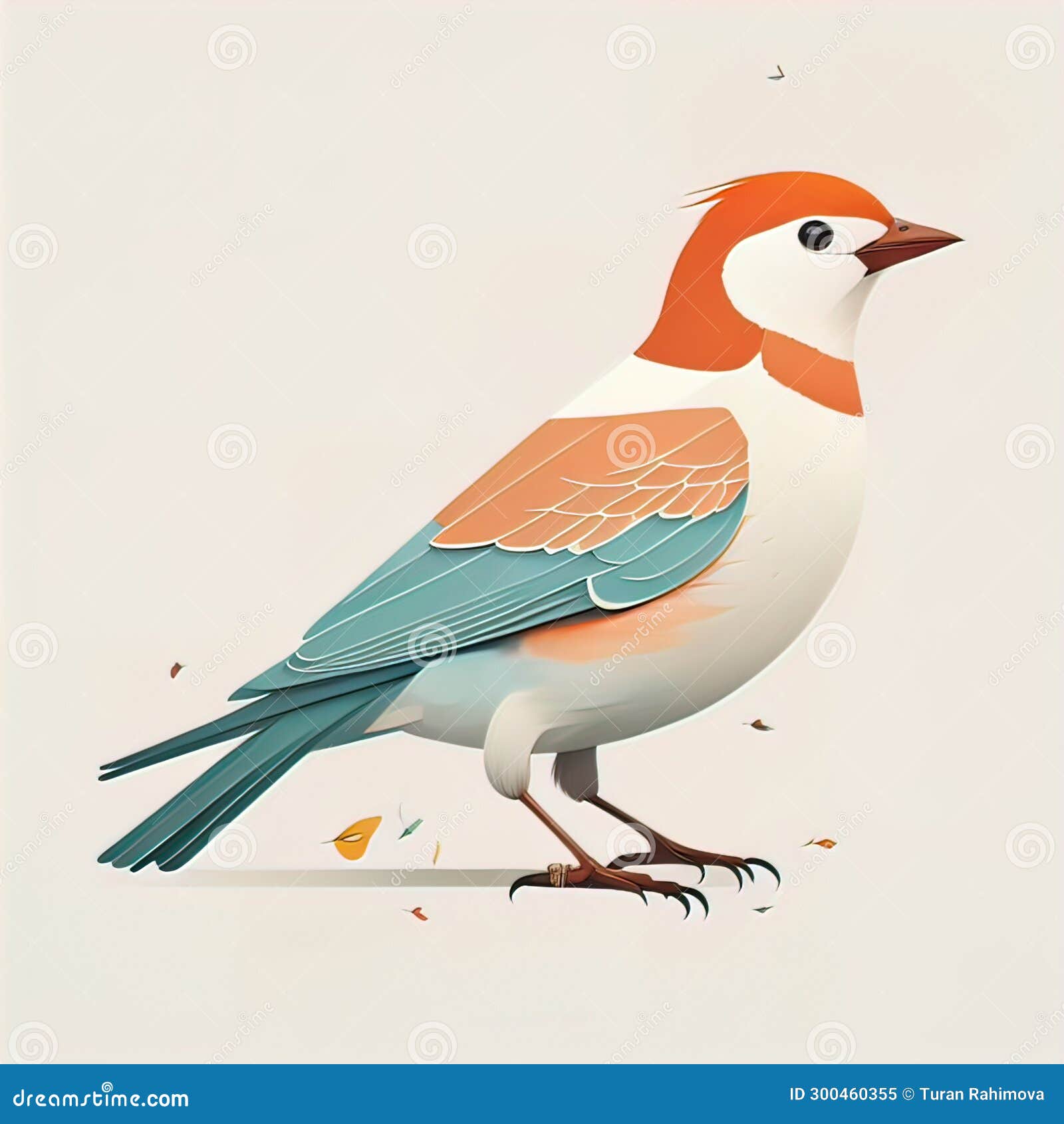 Vector Illustration of a Bird. Vector Illustration in Cartoon Style ...