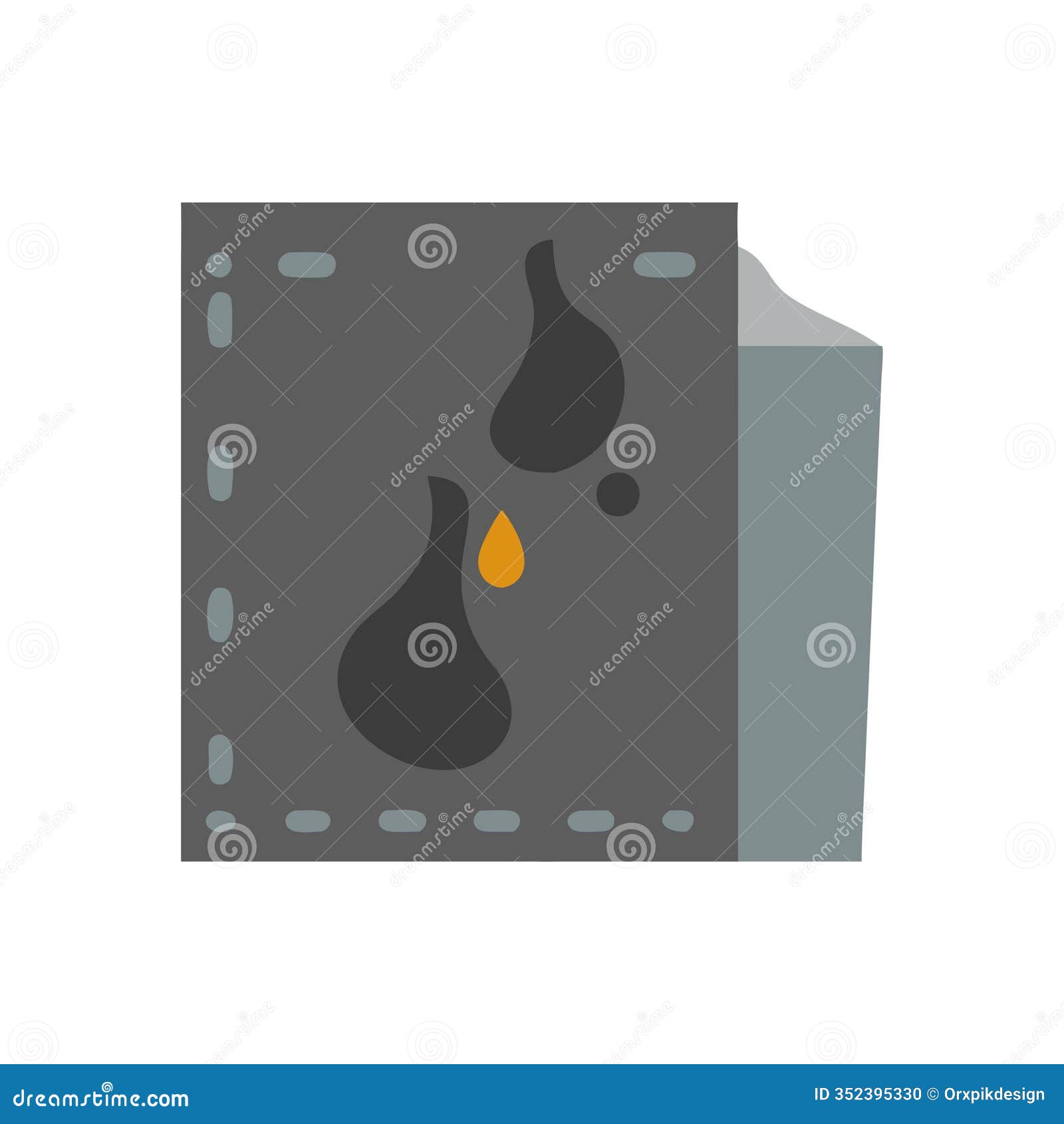 Bitumen Sheet Design Vector Illustration Stock Illustration ...