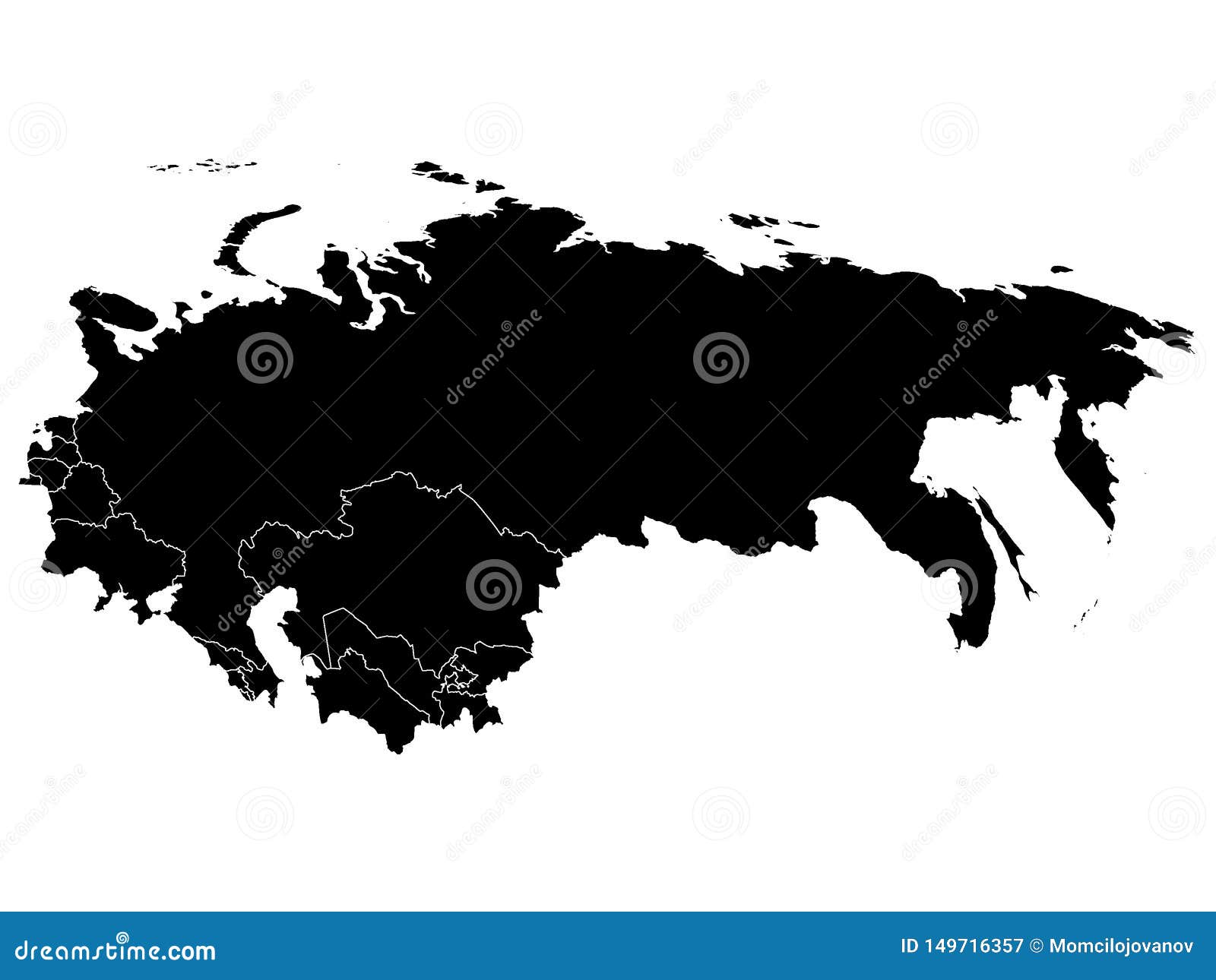 USSR Soviet Union Nostalgia Travel Famous Symbols Vector Illustration ...