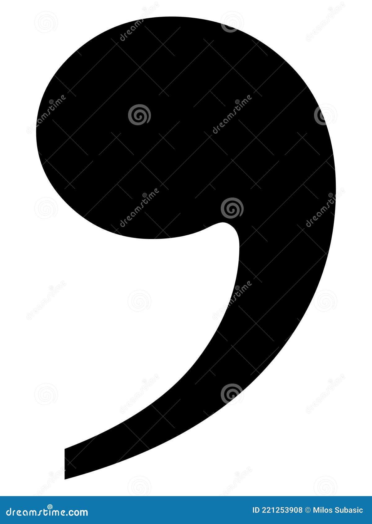 Black Music Symbol of Breath Mark Stock Vector - Illustration of ...
