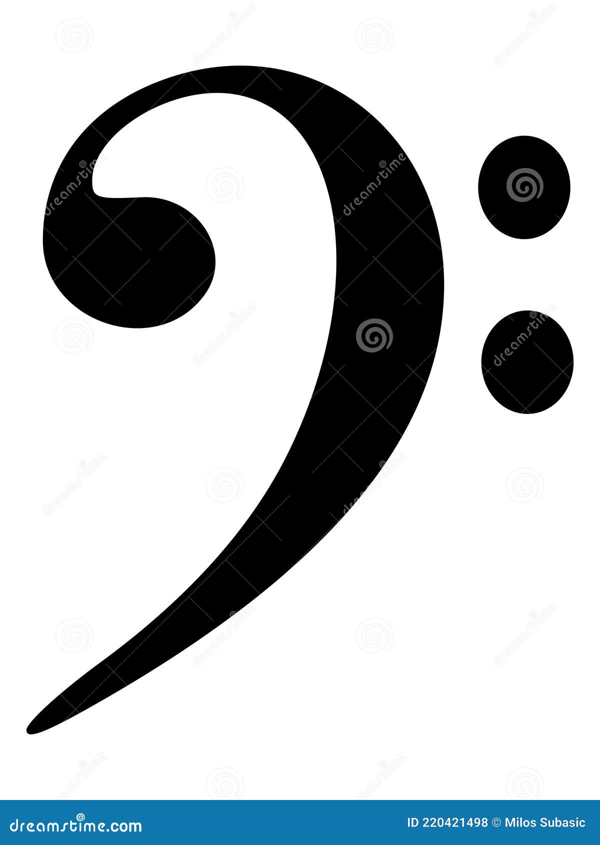 Black Music Symbol of F Clef Stock Vector - Illustration of panel ...