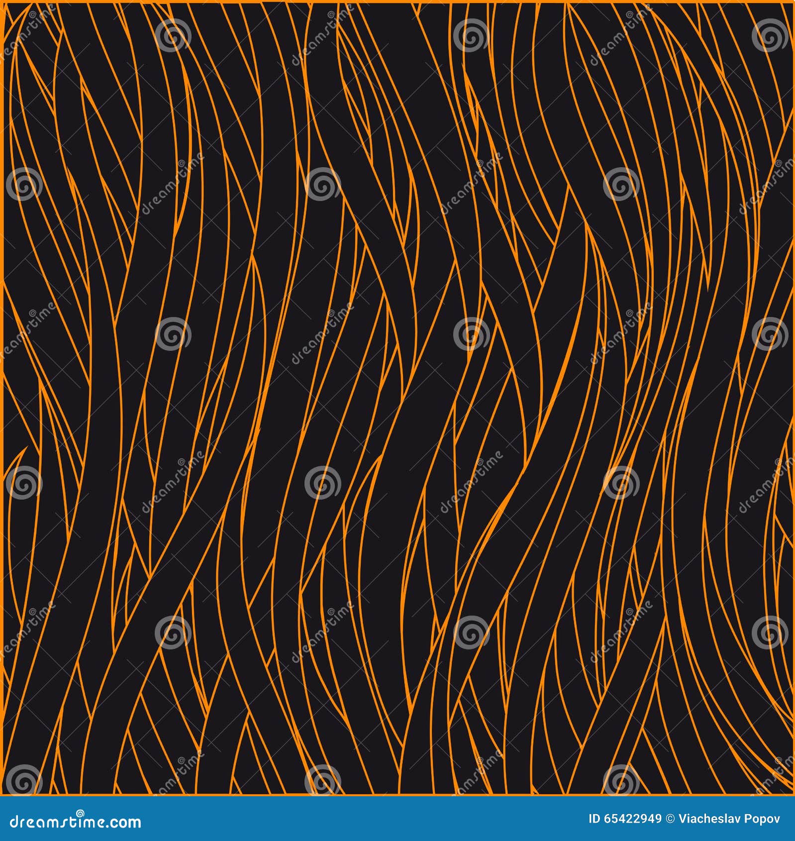 Vector Illustration Black-and-orange Pattern Stock Vector ...