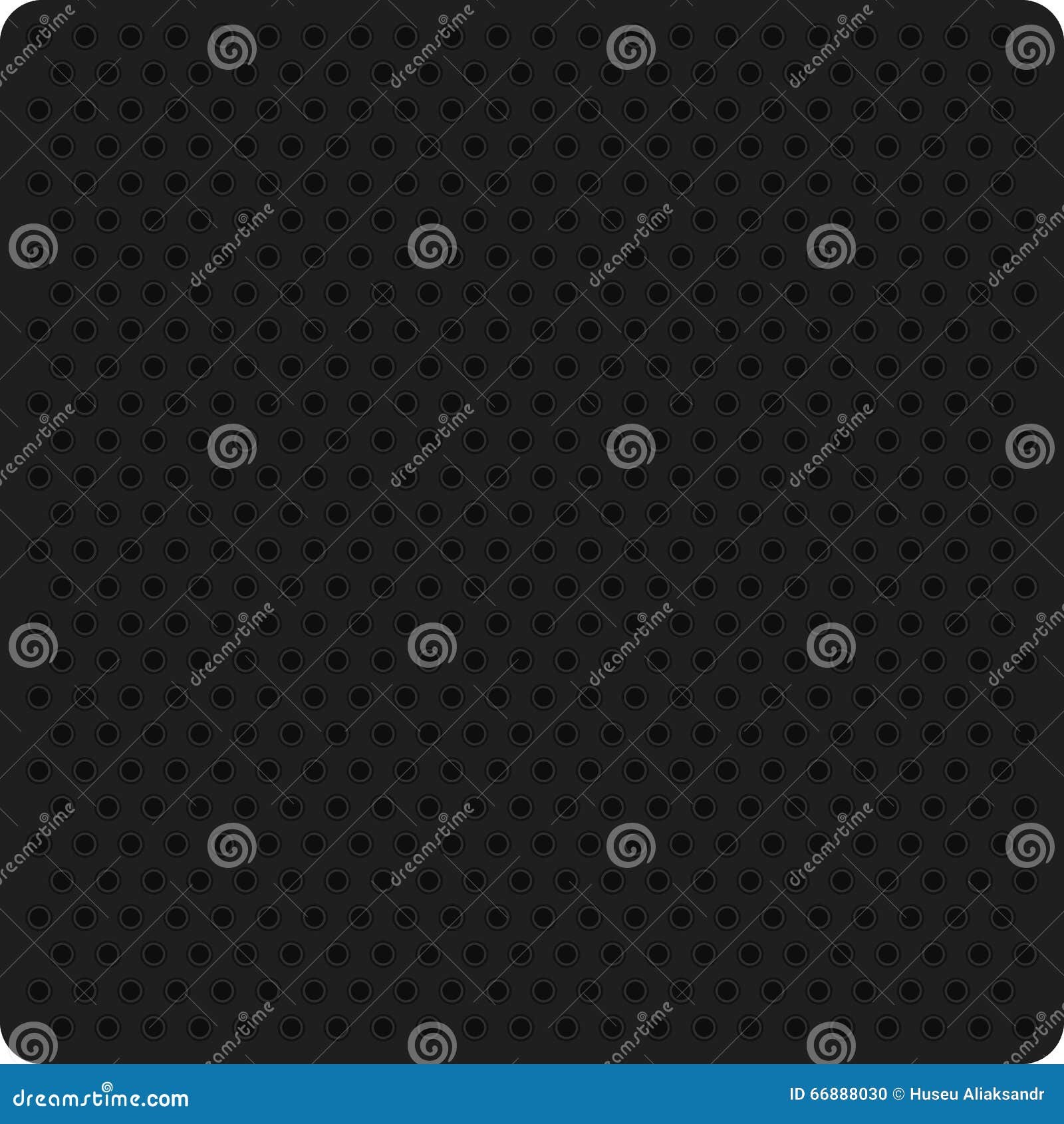 Vector Illustration of a Black Perforated Metal. Stock Vector ...