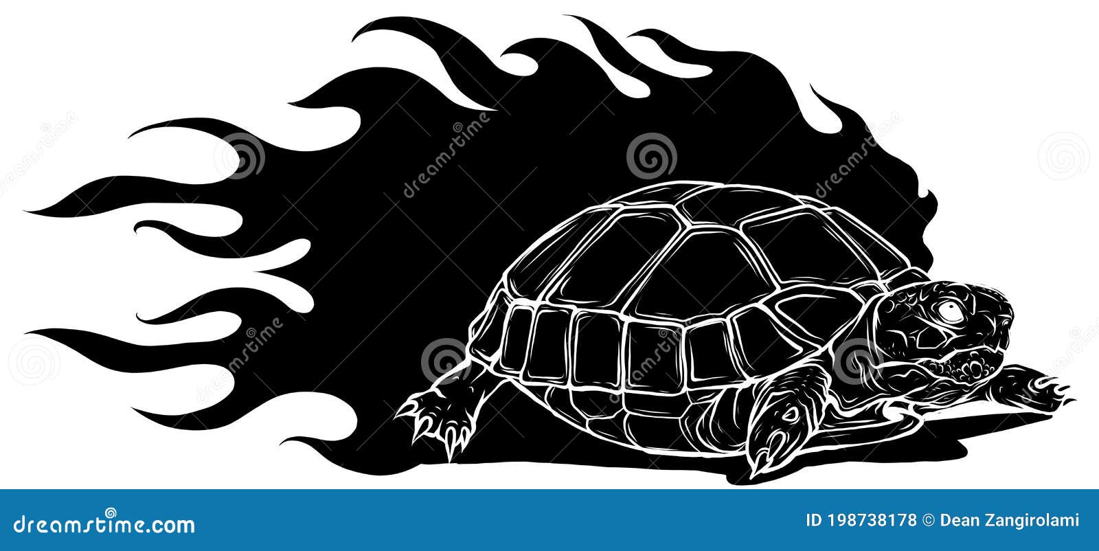 Sulcata Tortoise Cartoon Vector | CartoonDealer.com #70983513