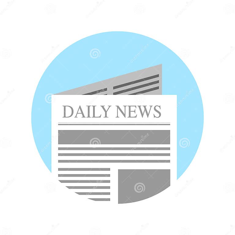 Vector Illustration of Black and White Newspaper Stock Vector ...