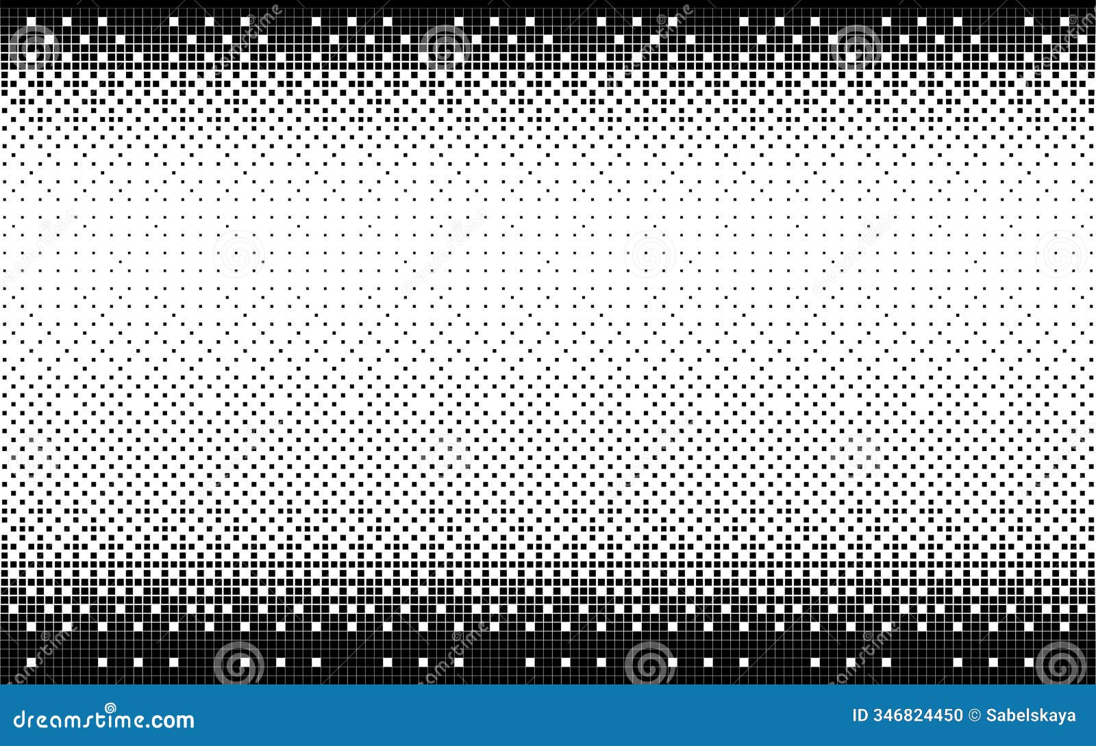 Vector Illustration of Black and White Retro Pixel Bitmap Background ...