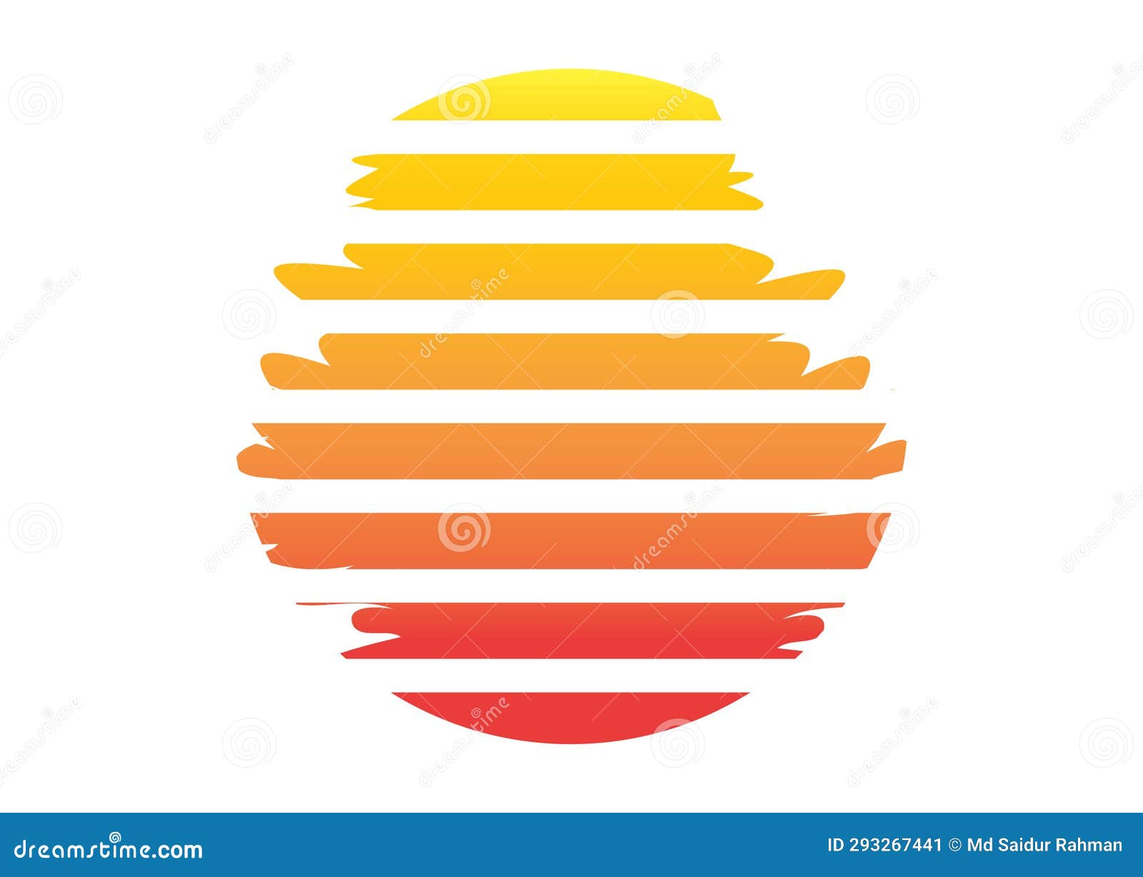Yellow and Red Color Sun Vector Design with Gradient Effect for Design ...