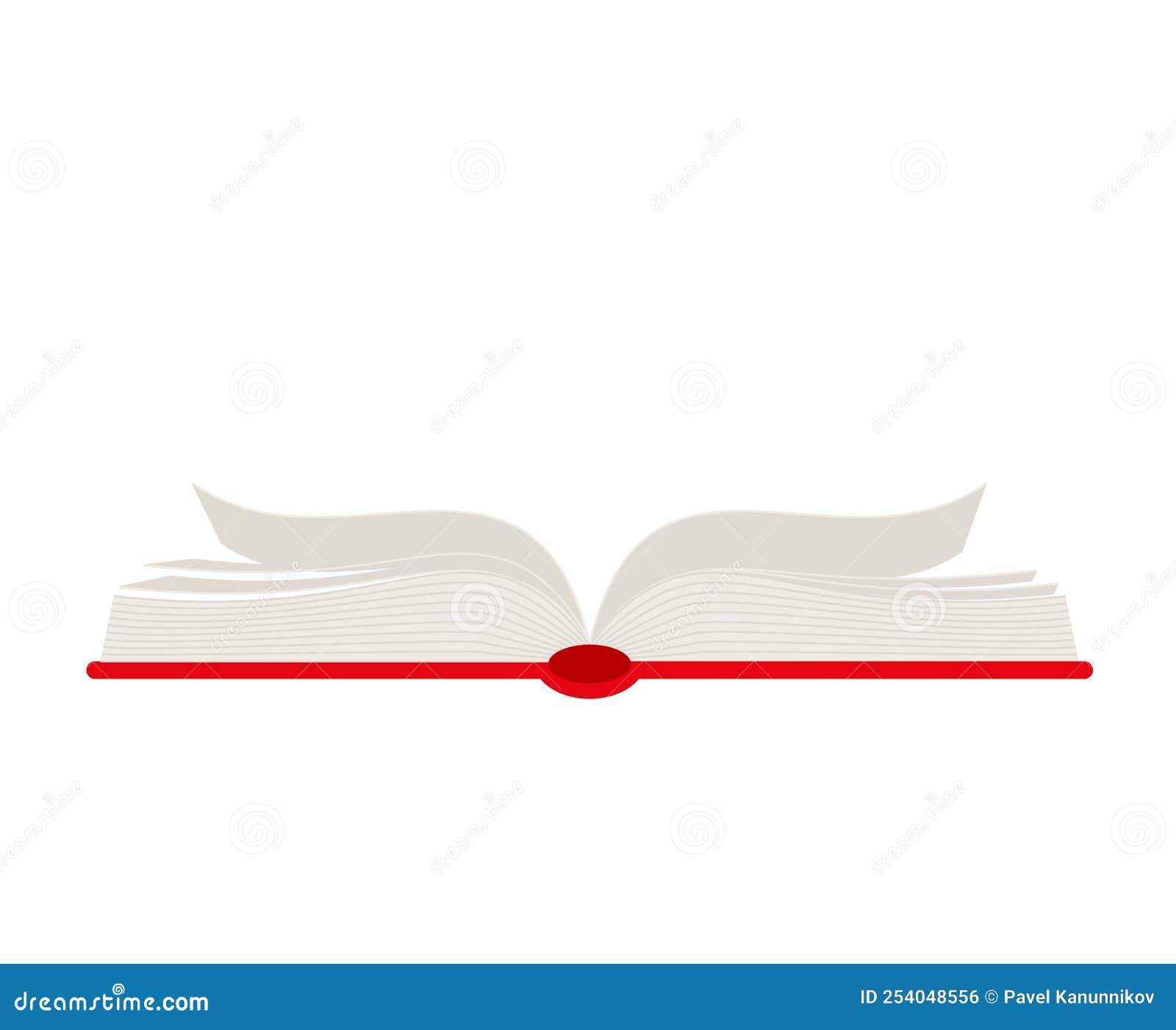 Vector Illustration. Blank Open Book Stock Vector - Illustration of ...