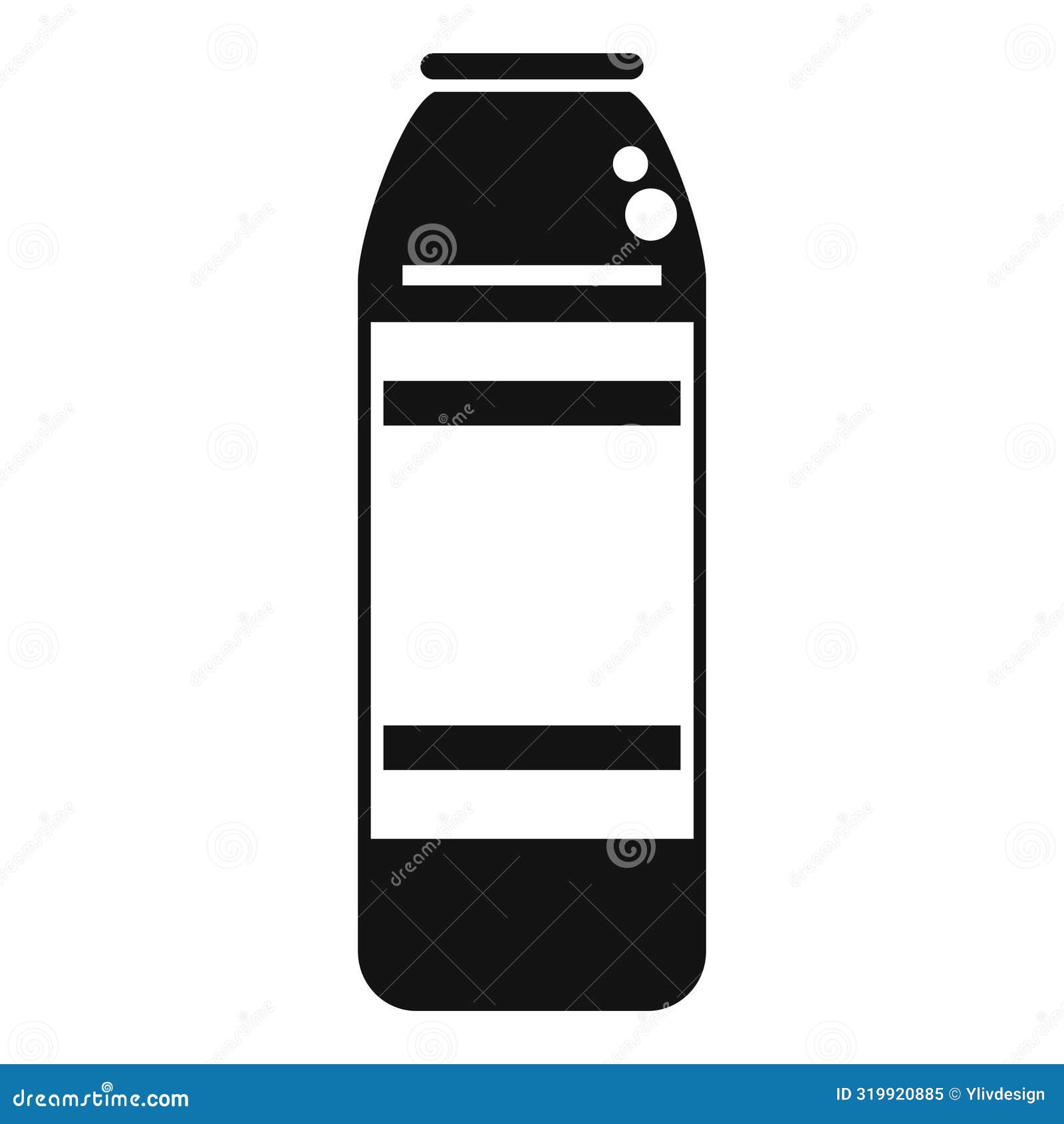 Vector Illustration of a Blank Plastic Bottle Stock Vector ...