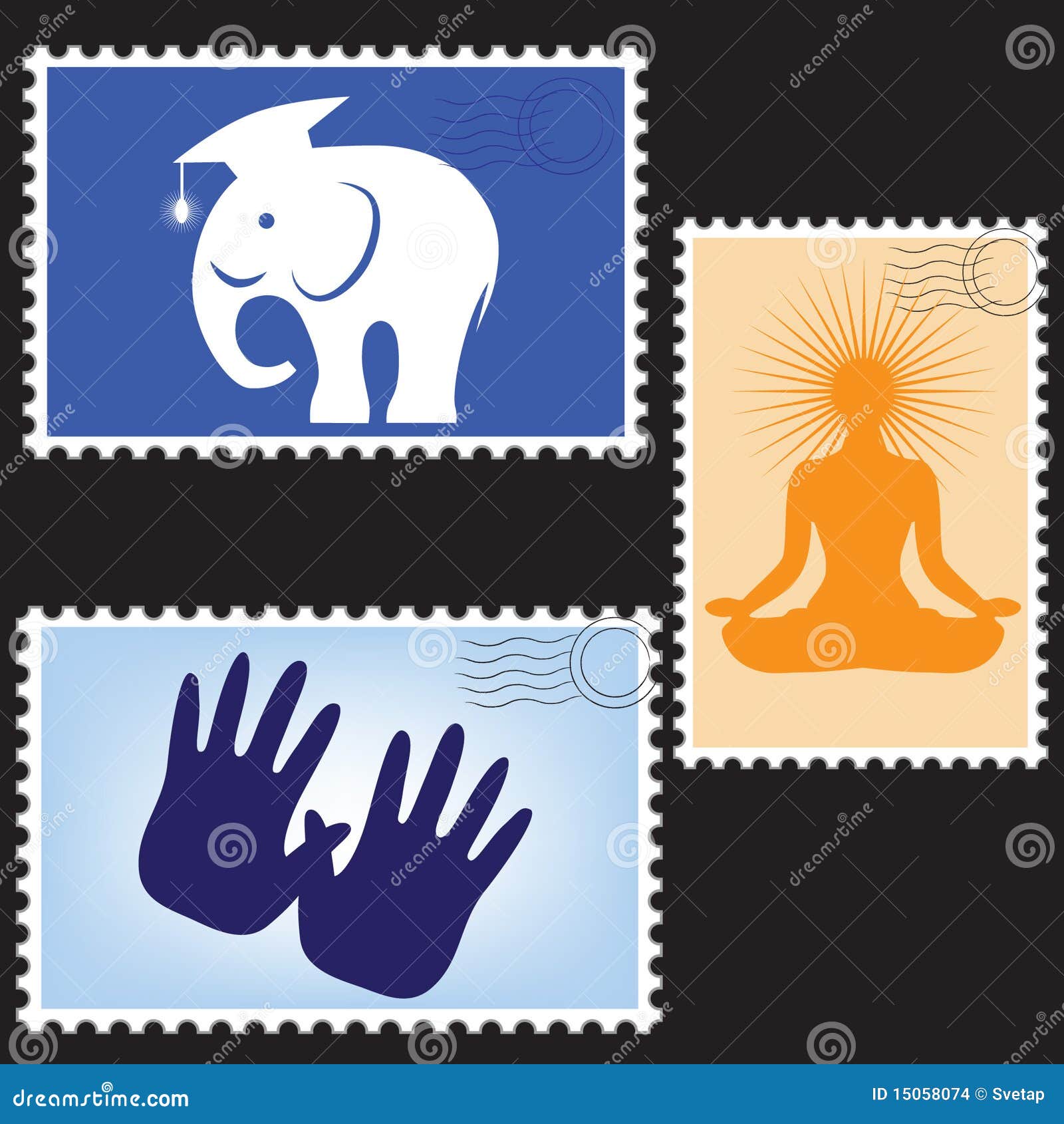 Blanks Postage Stamp Stock Photo | CartoonDealer.com #25596948