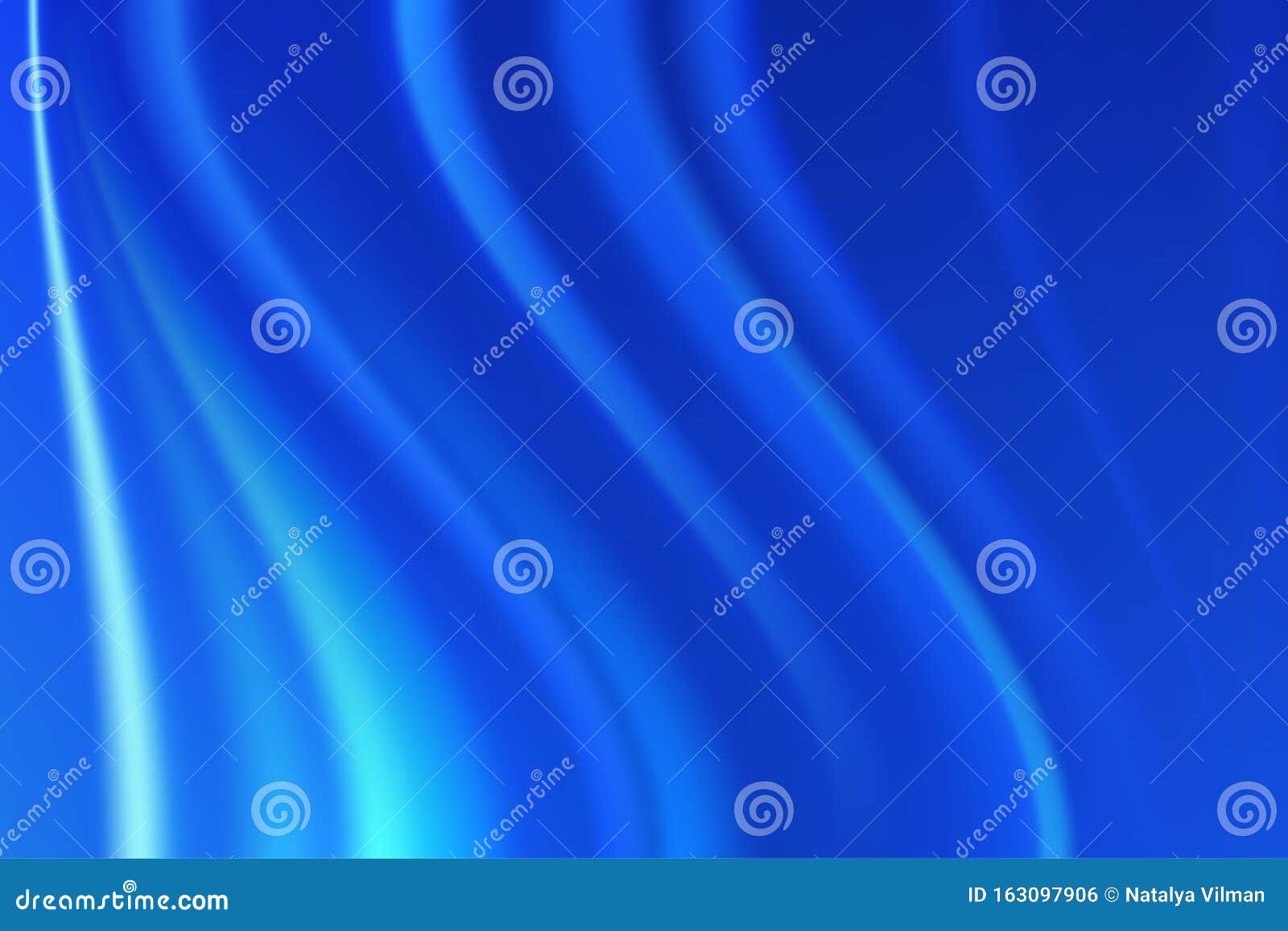Illustration of Blue Abstract Background with Blurred Magic Curved ...
