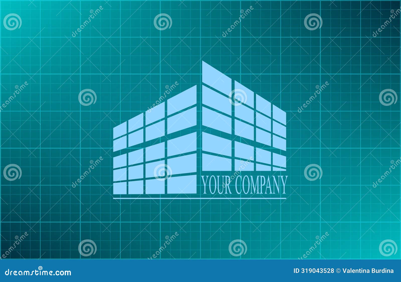 Vector Illustration Blue Background Stock Vector - Illustration of ...