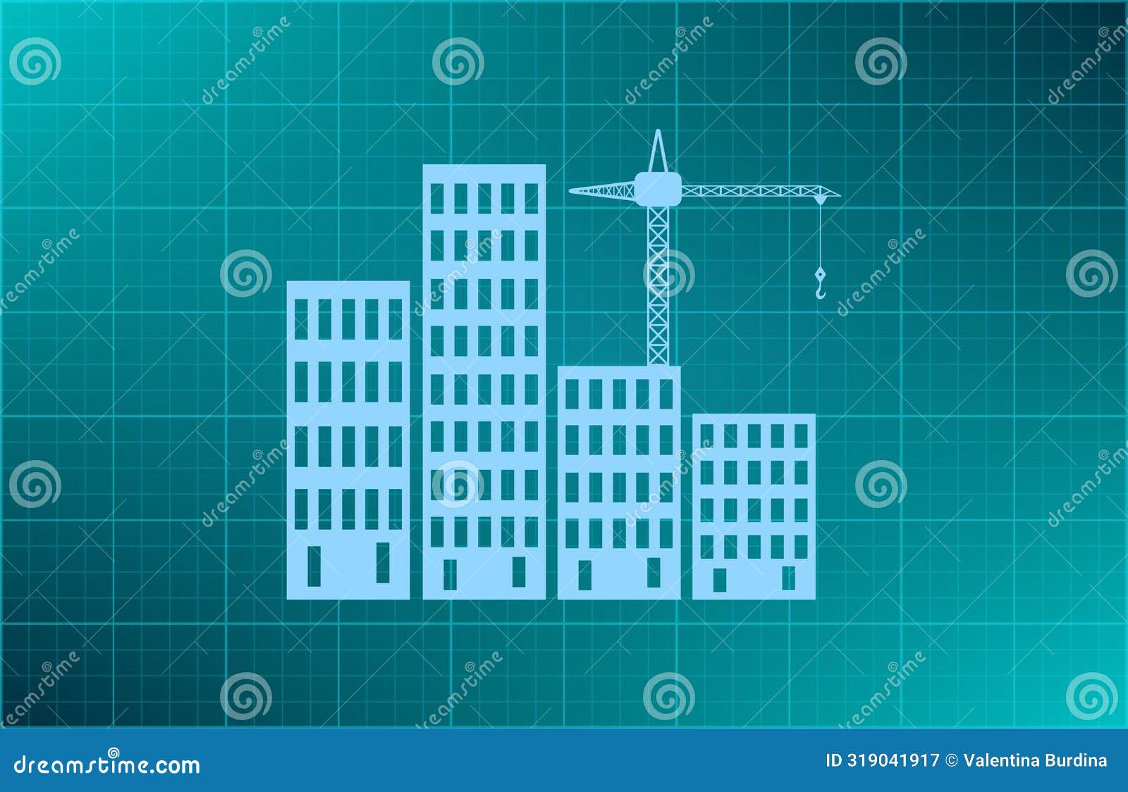 Vector Illustration Blue Background Stock Vector - Illustration of ...