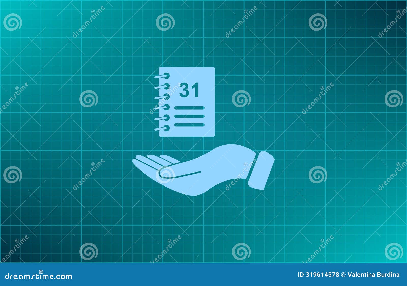 Vector Illustration Blue Background Stock Vector - Illustration of ...