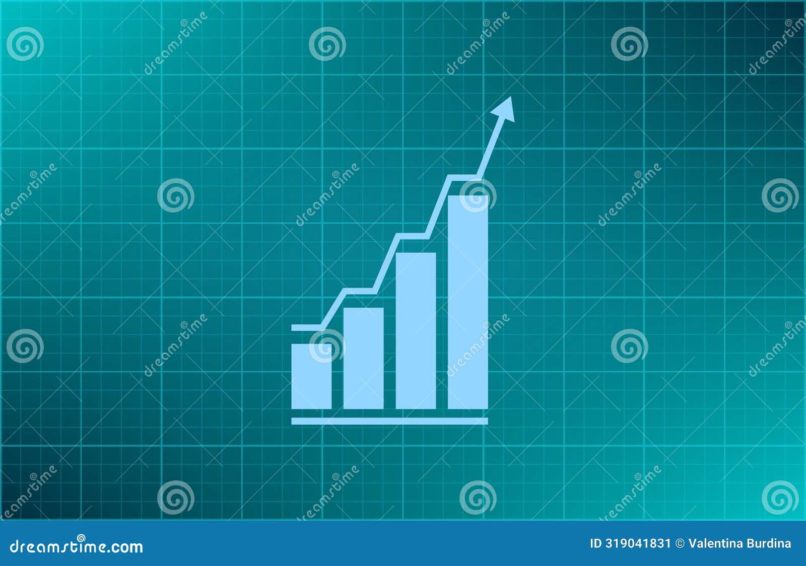 Vector Illustration Blue Background Stock Vector - Illustration of ...