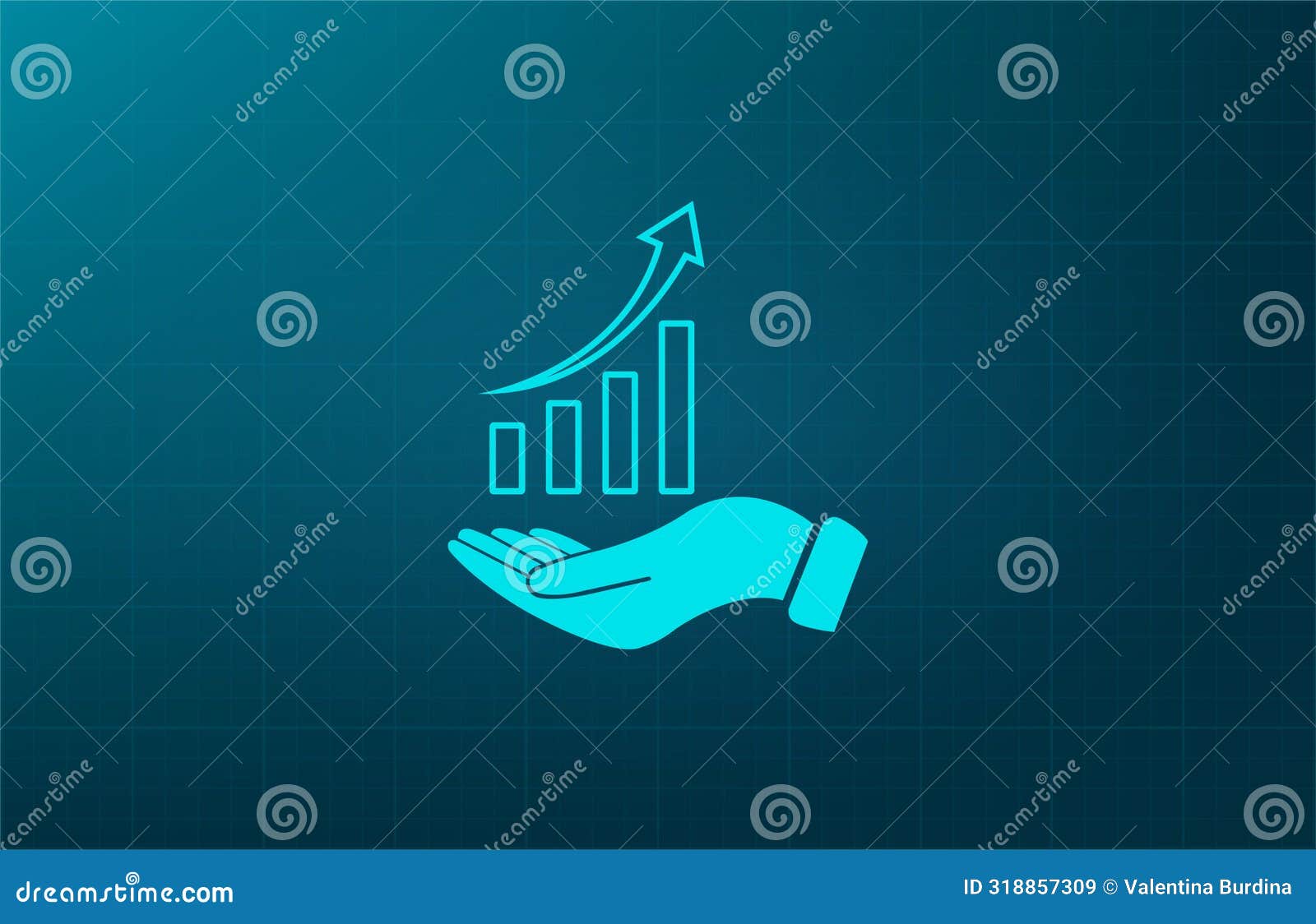 Vector Illustration, Blue Background Stock Vector - Illustration of ...