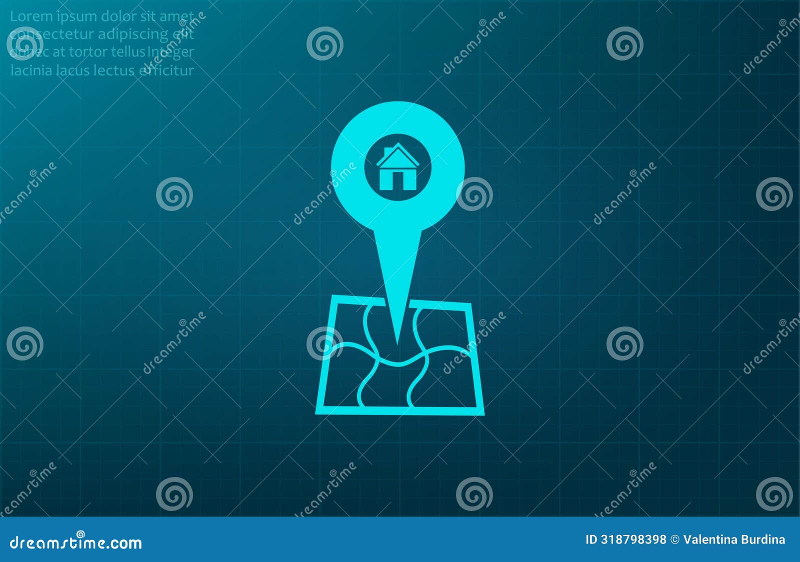 Vector Illustration, Blue Background Stock Vector - Illustration of ...