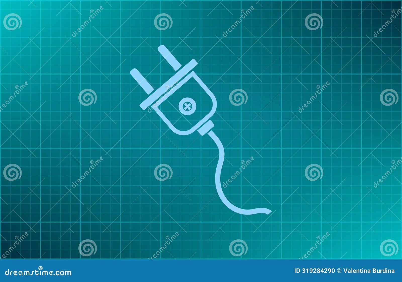 Vector Illustration Blue Background Stock Vector - Illustration of ...