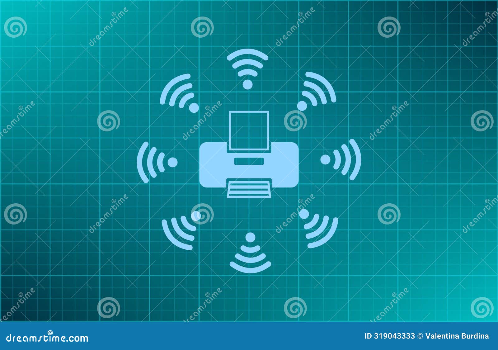 Vector Illustration Blue Background Stock Vector - Illustration of ...