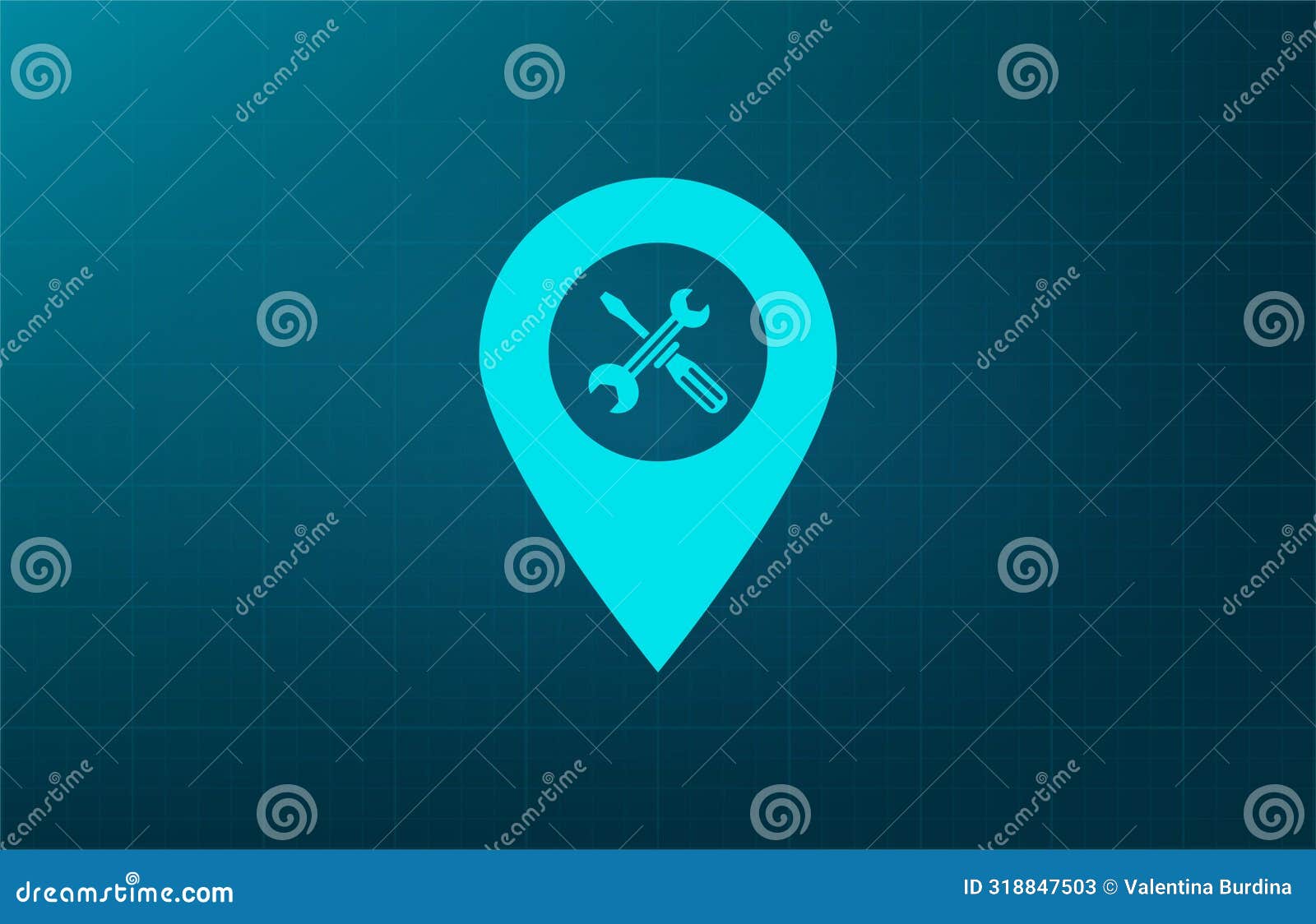 Vector Illustration, Blue Background Stock Vector - Illustration of ...