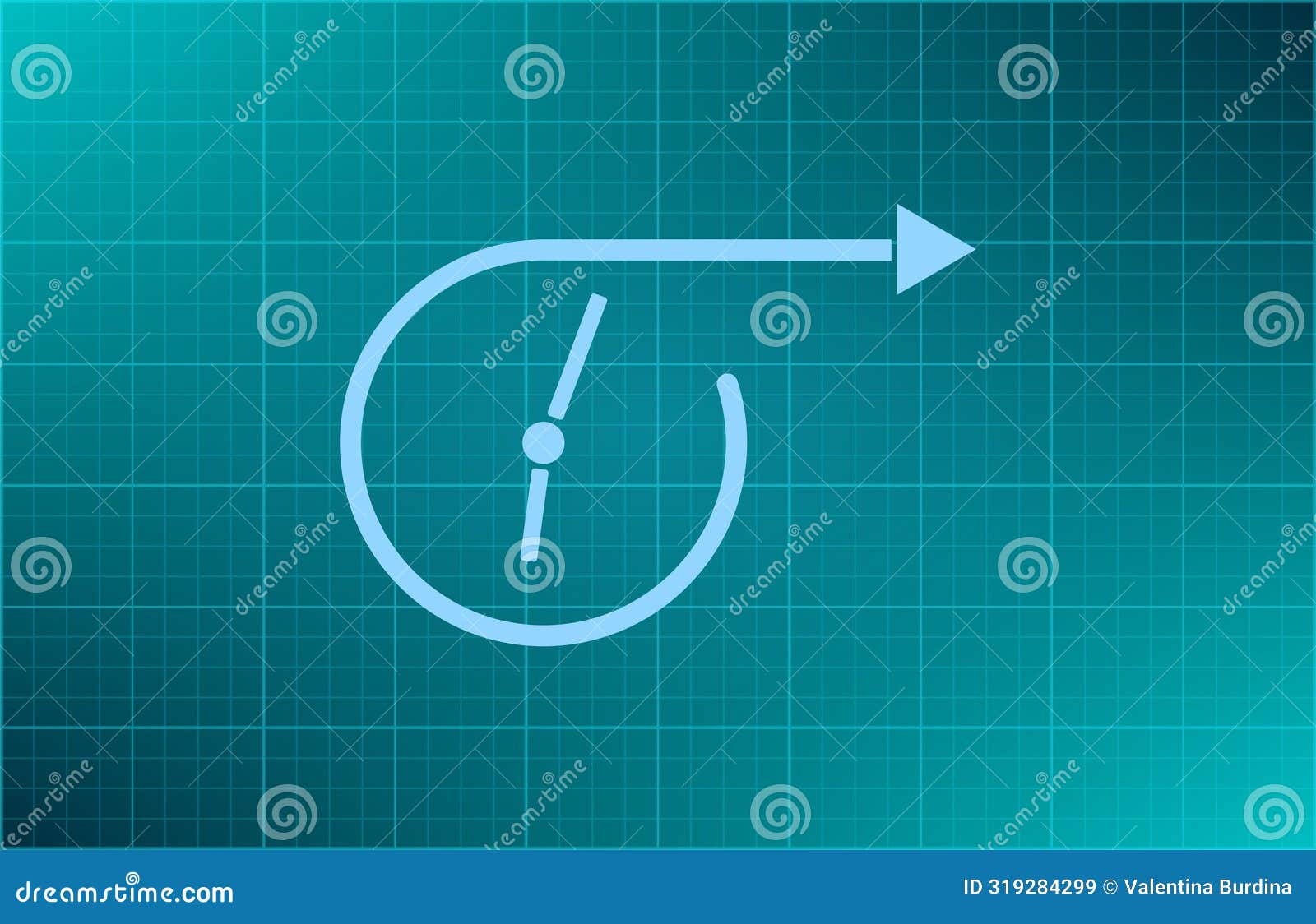 Vector Illustration Blue Background Stock Vector - Illustration of ...