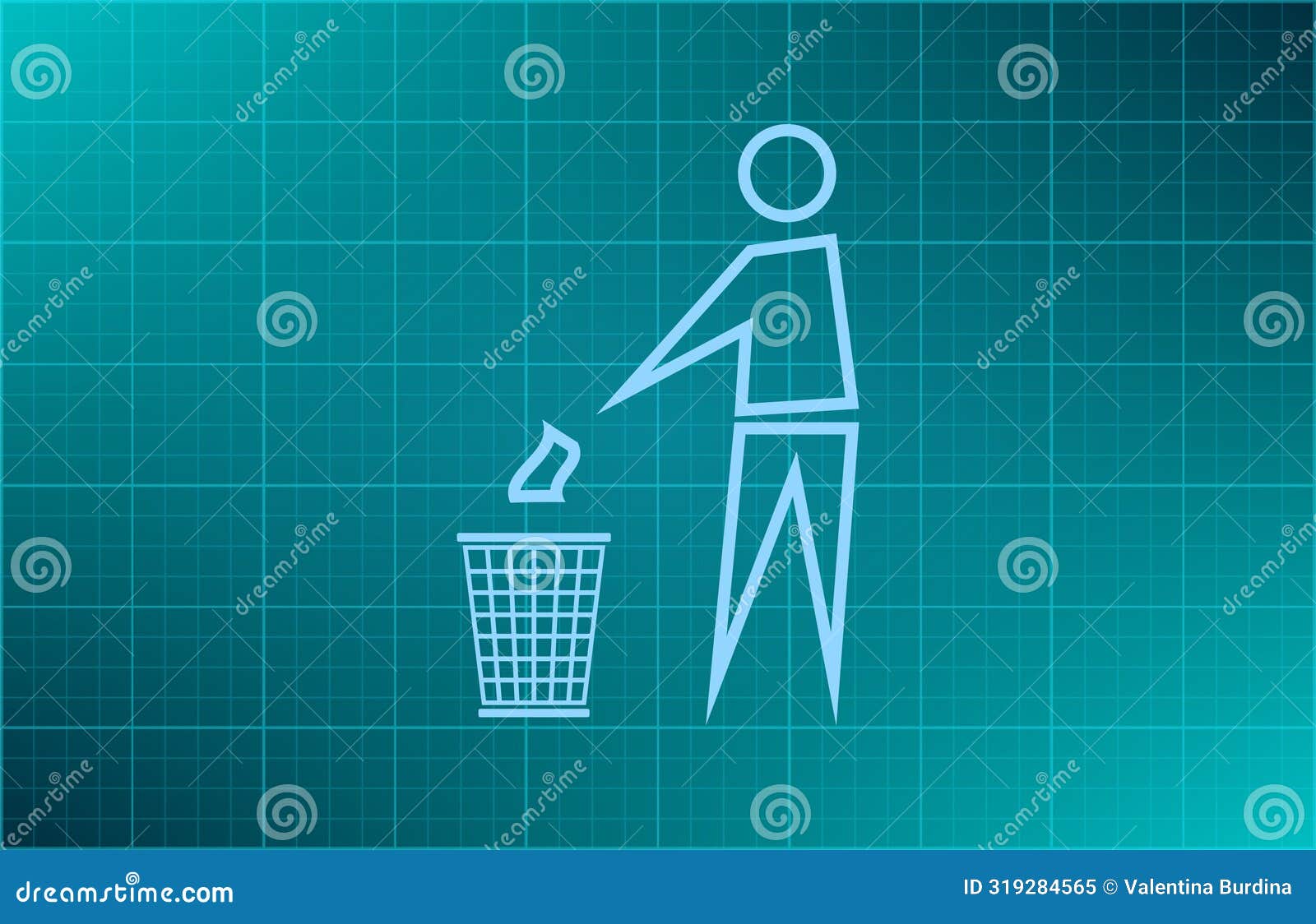 Vector Illustration Blue Background Stock Vector - Illustration of ...