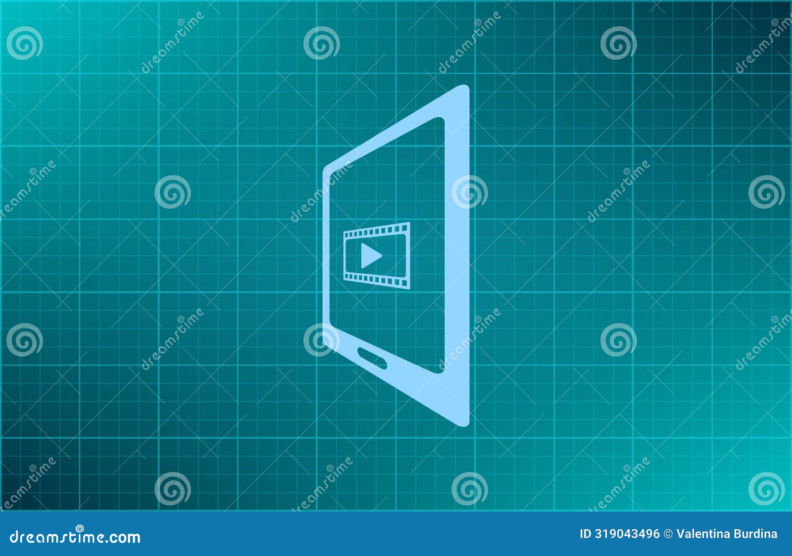 Vector Illustration Blue Background Stock Vector - Illustration of icon ...