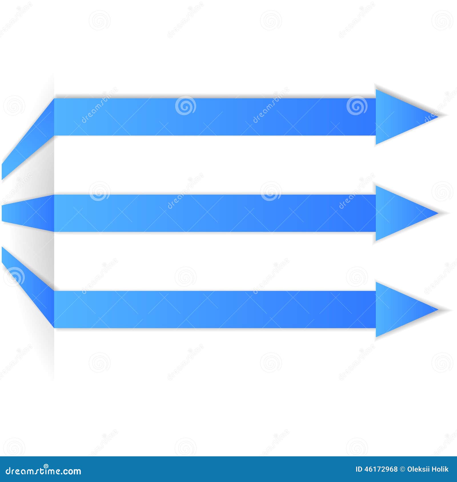 Vector Illustration of Blue Directional Arrows on Corner Stock Vector ...