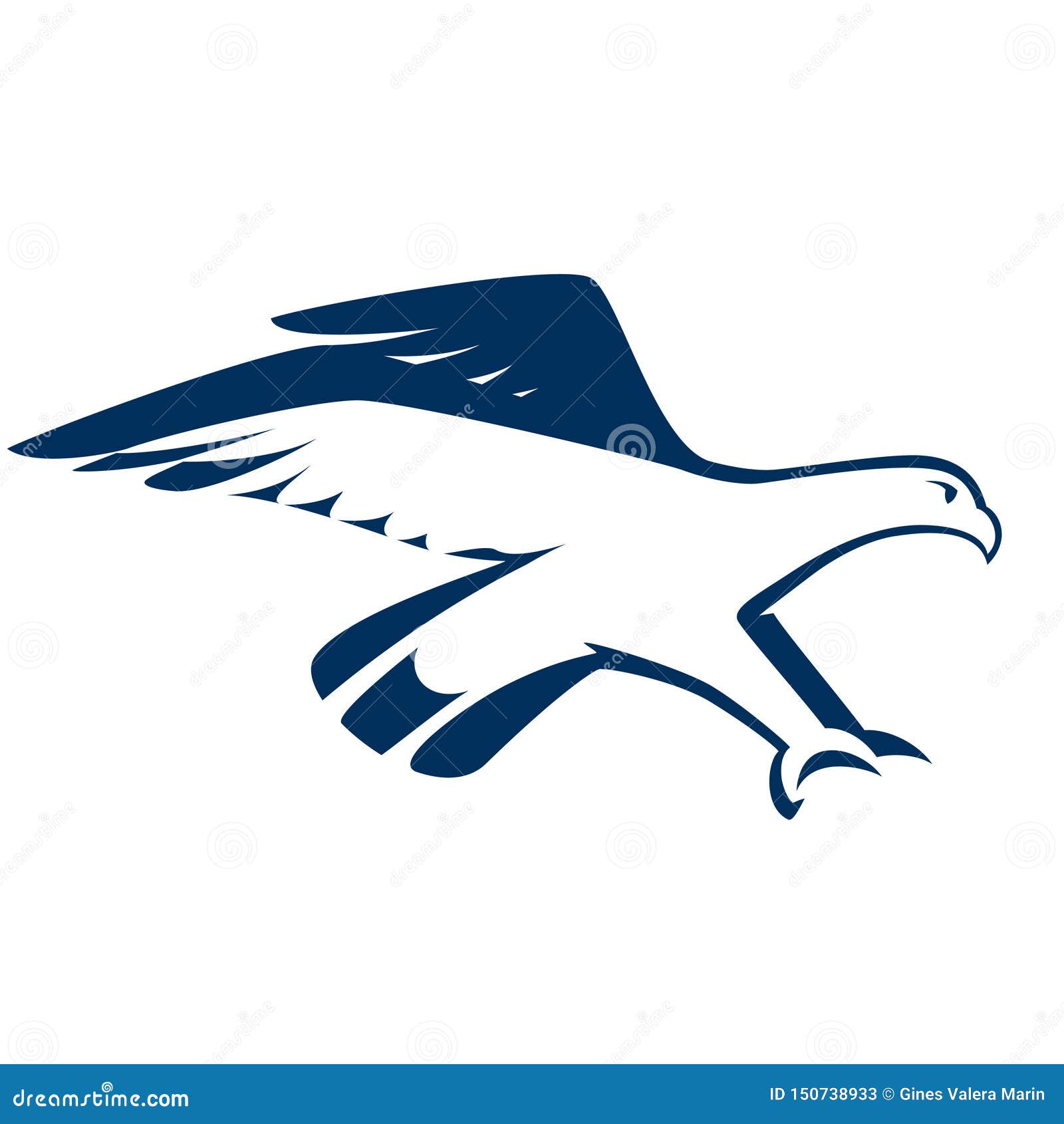 Blue Eagle Icon Isolated. Simple and Geometric Forms Stock Vector ... Blue Eagle Icon Isolated. Simple and Geometric Forms Stock Vector ...